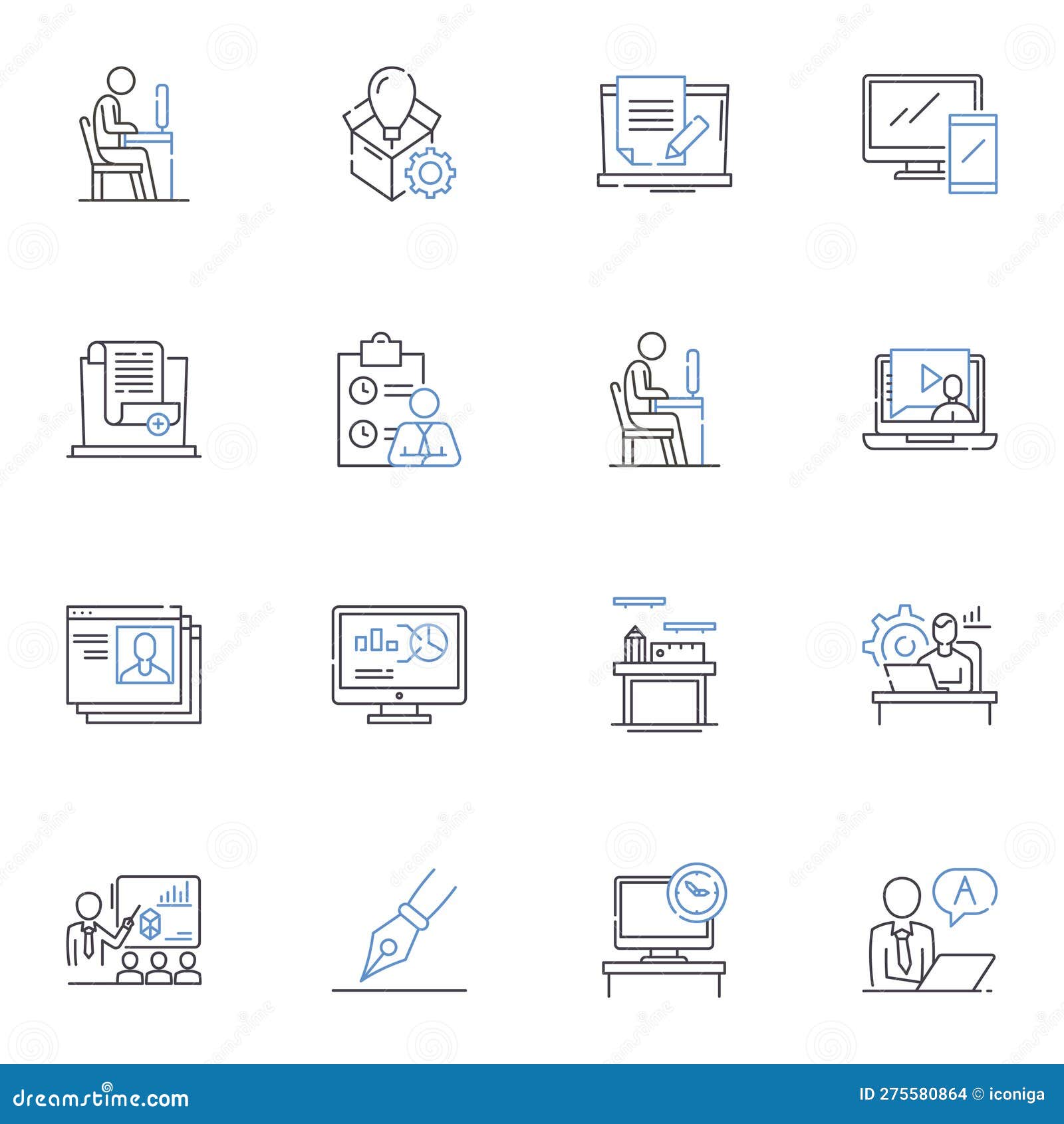 Collaborative Project Line Icons Collection. Partnership, Synergy ... Collaborative Project Line Icons Collection. Partnership, Synergy ...