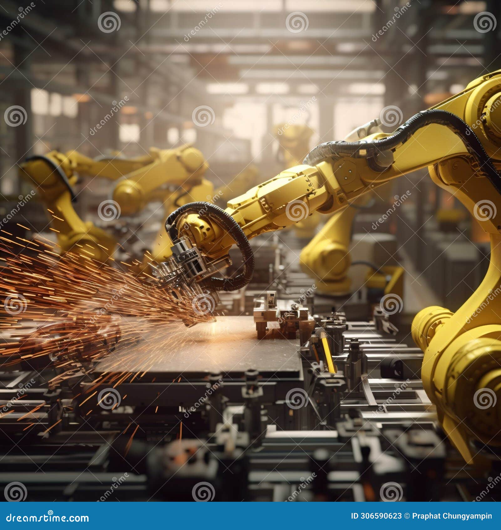 Collaborative Robotic Arms in Industrial Automation Stock Image - Image ... Collaborative Robotic Arms in Industrial Automation Stock Image - Image ...