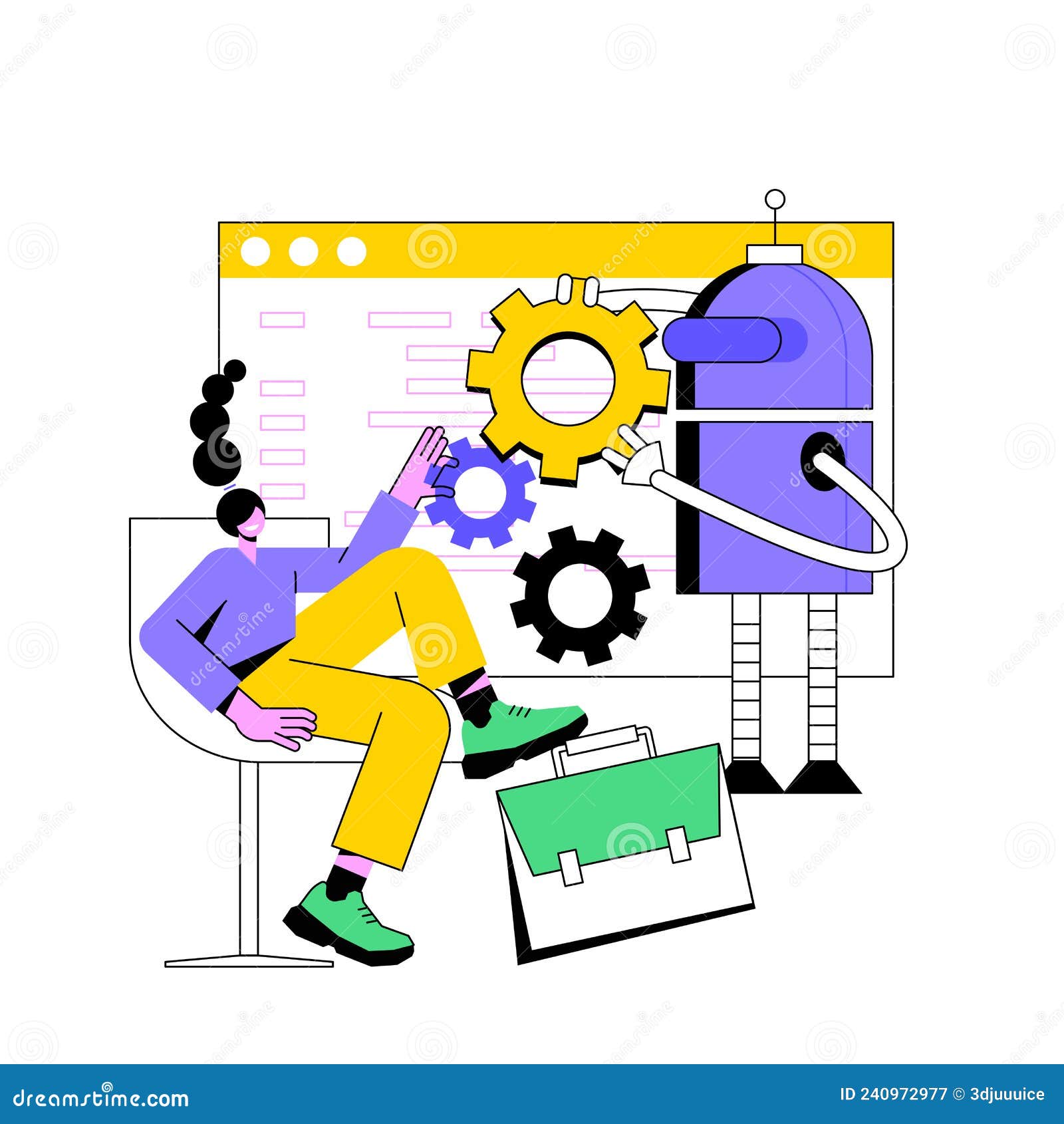 Collaborative Robotics Abstract Concept Vector Illustration. Stock ... Collaborative Robotics Abstract Concept Vector Illustration. Stock ...