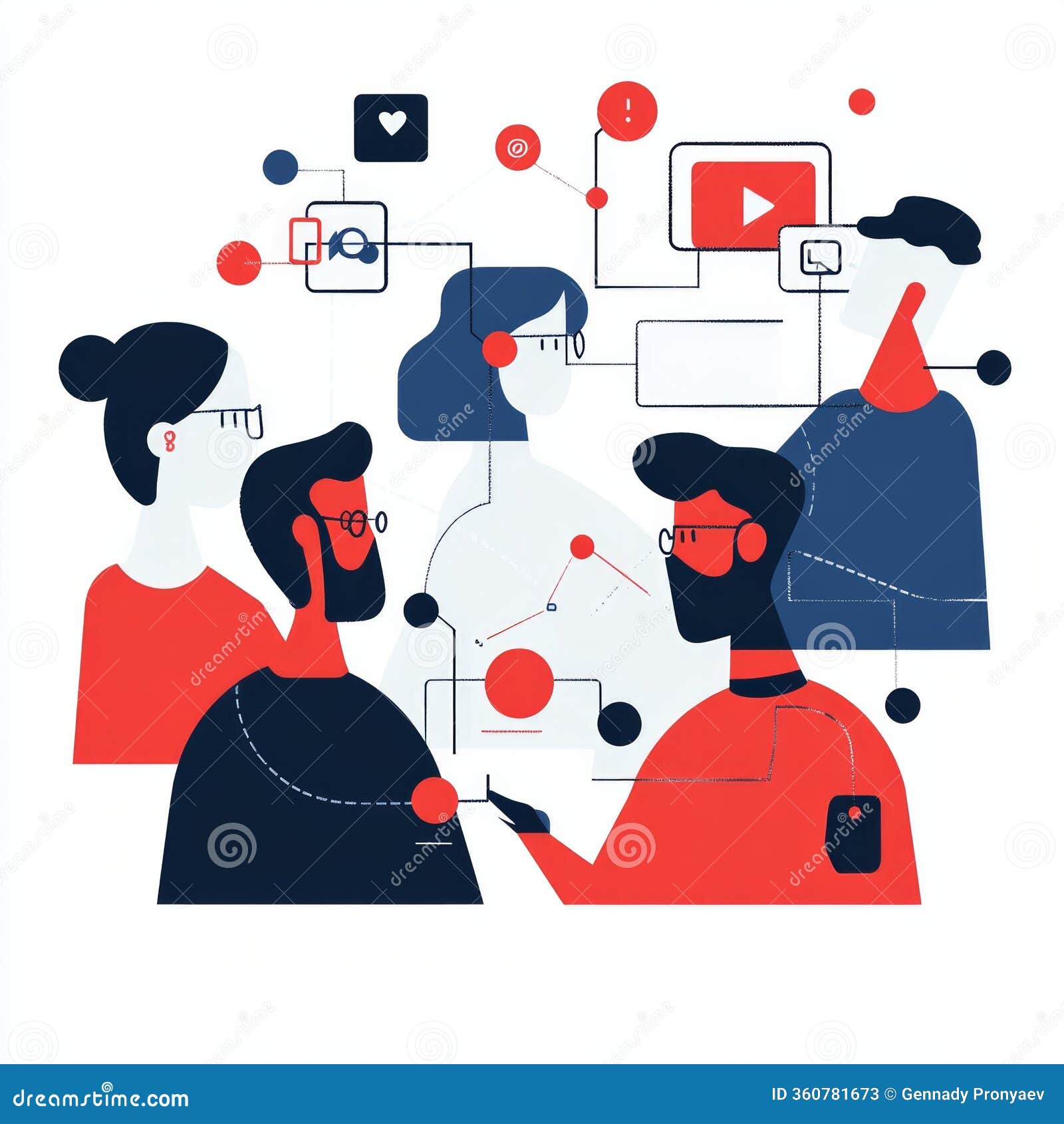 Collaborative Team and Digital Connections in a Networked Workspace ...