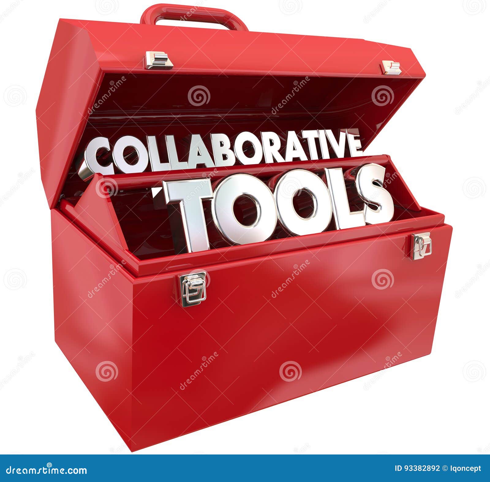 Collaborative Tools Toolbox Stock Illustration - Illustration of ...
