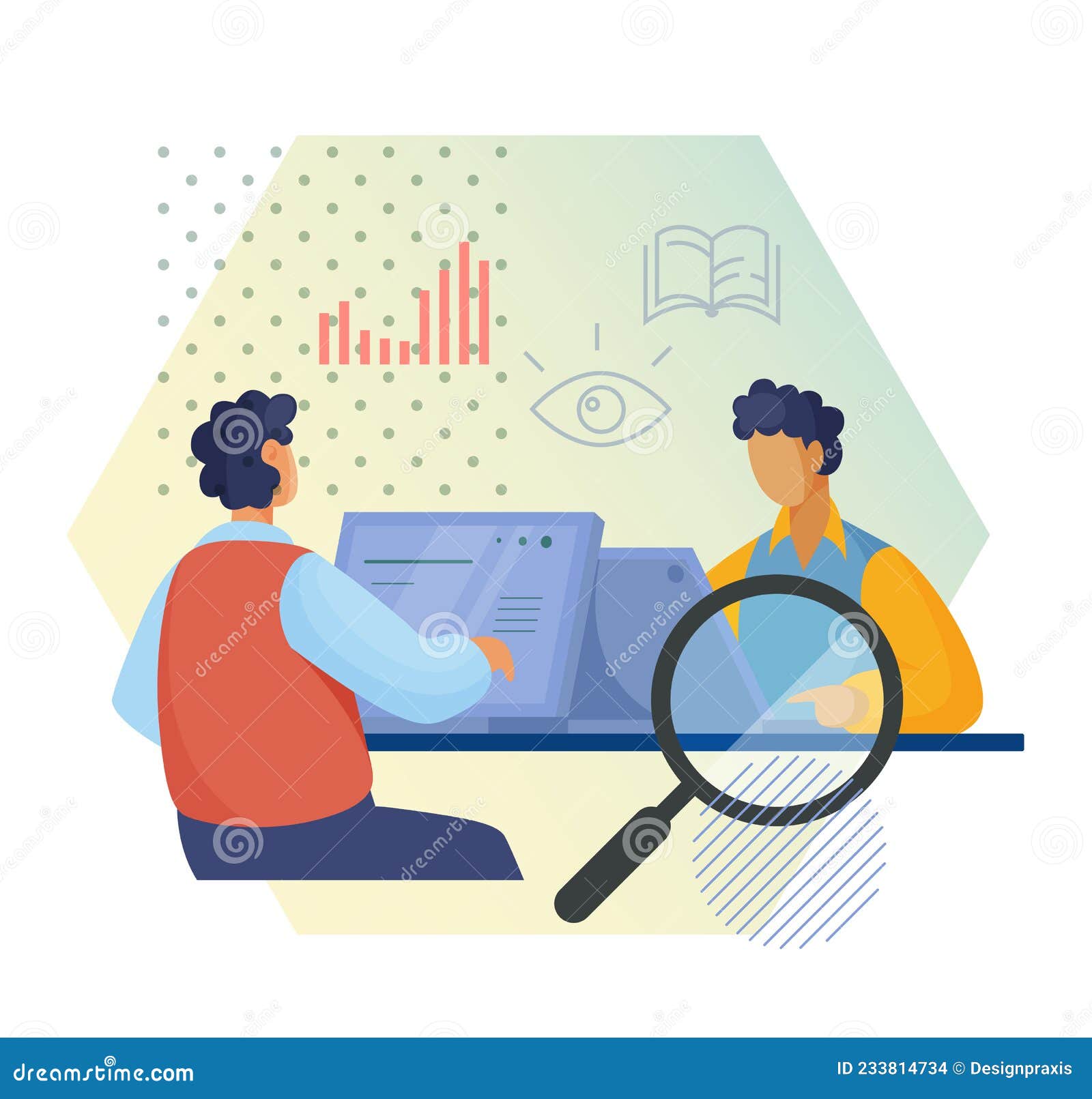 Collaborative Work Process - Illustration Stock Vector - Illustration ...