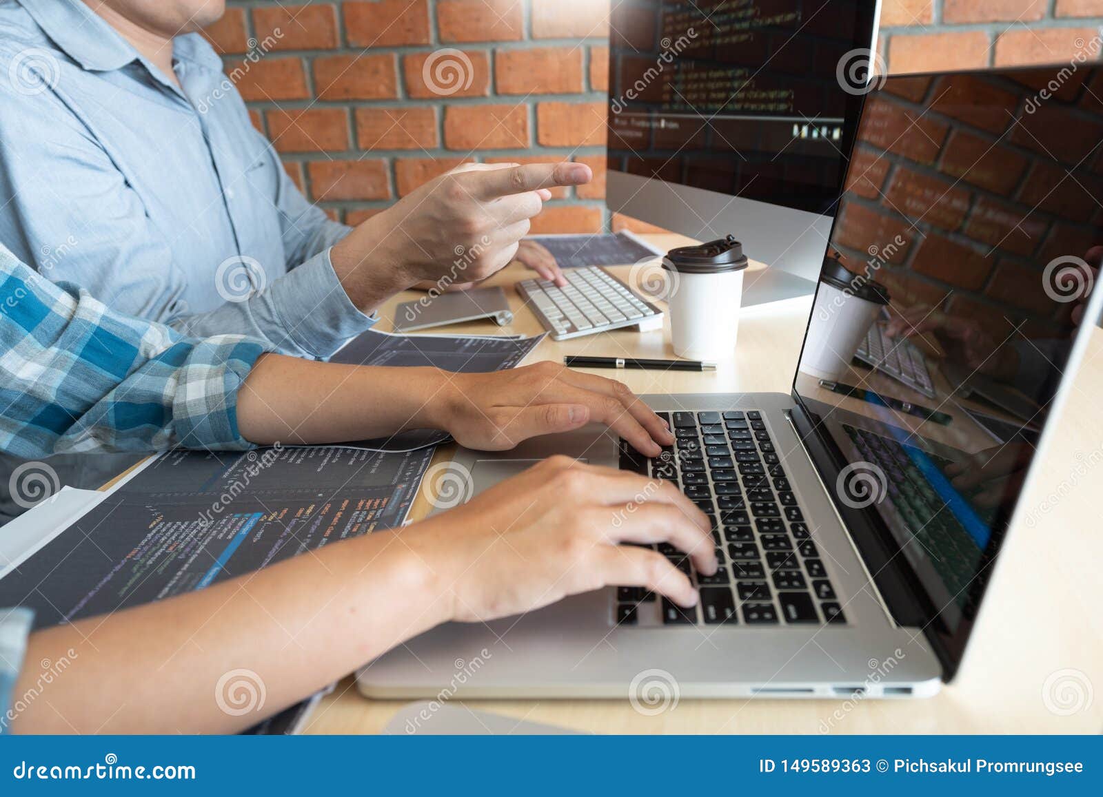 Collaborative Work Software Engineers Website Developer Technologies or ...