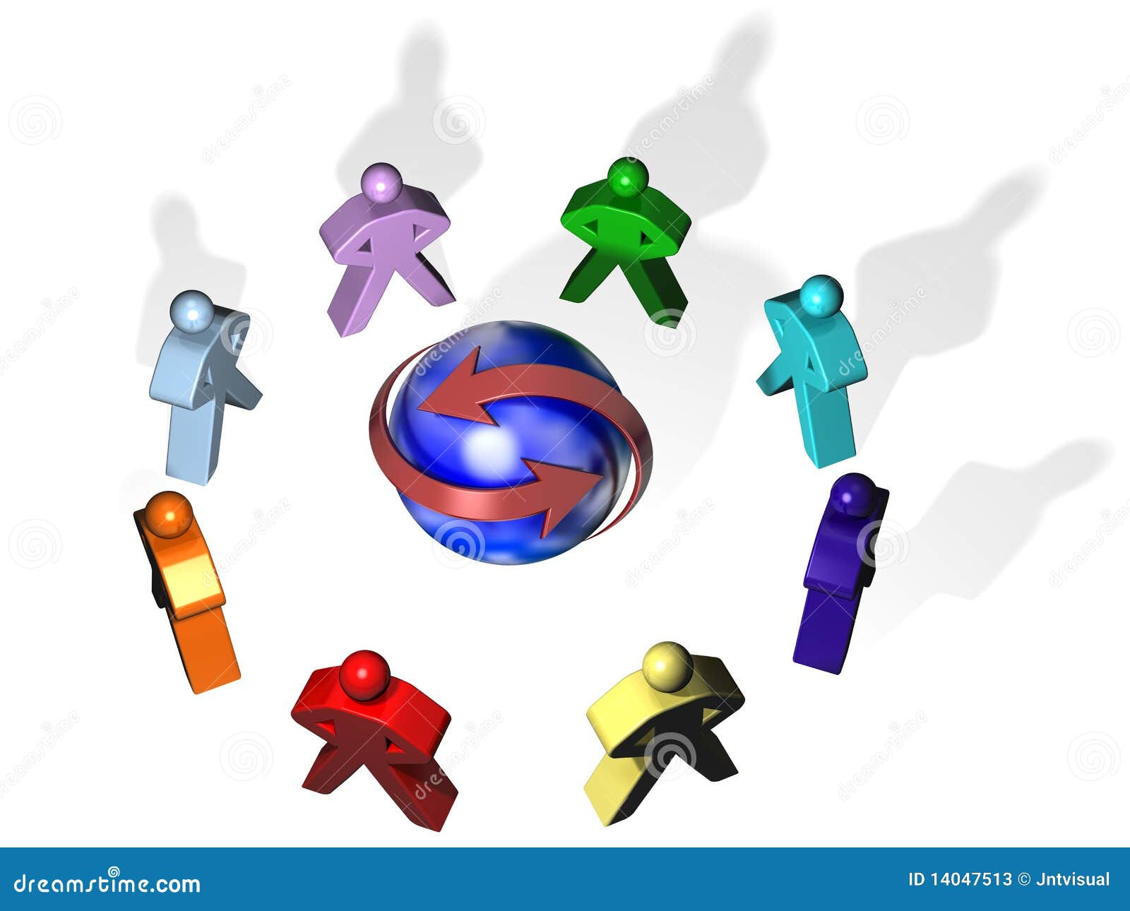 Collaborazione illustrazione di stock. Illustrazione di collettivo ...