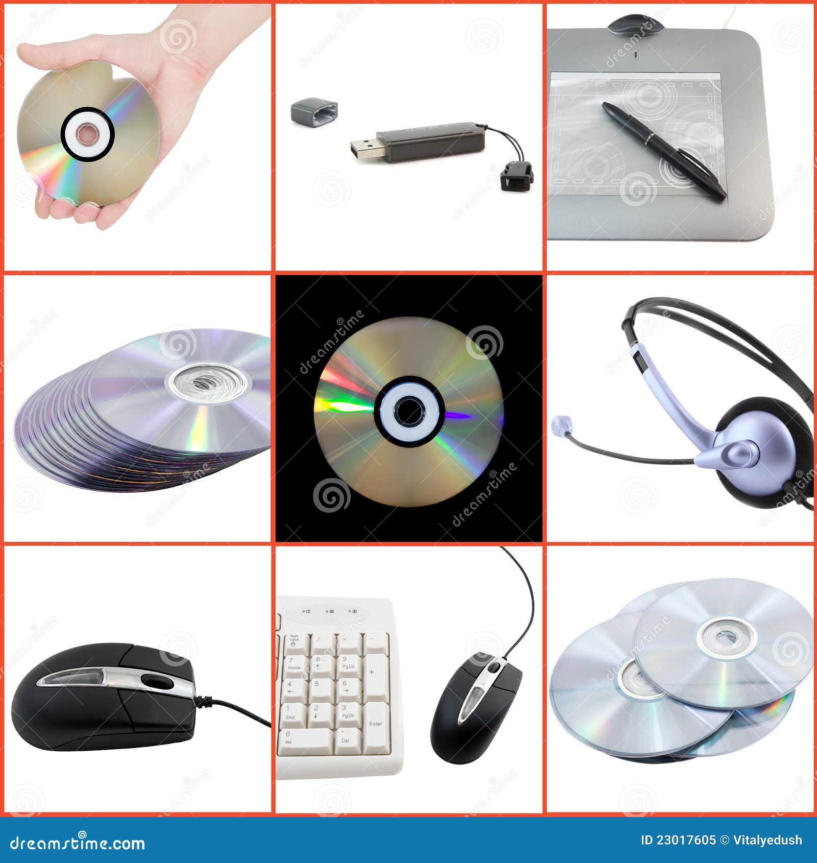 Collage stock image. Image of accessory, flash, hardware - 23017605