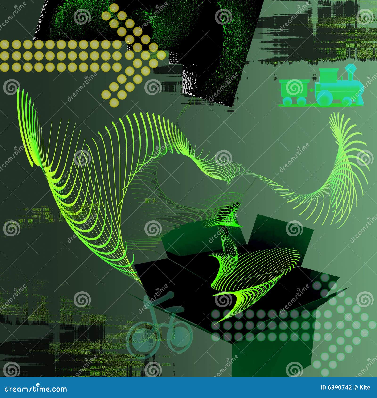 Collage abstracto stock de ilustración. Ilustración de recorrido - 6890742