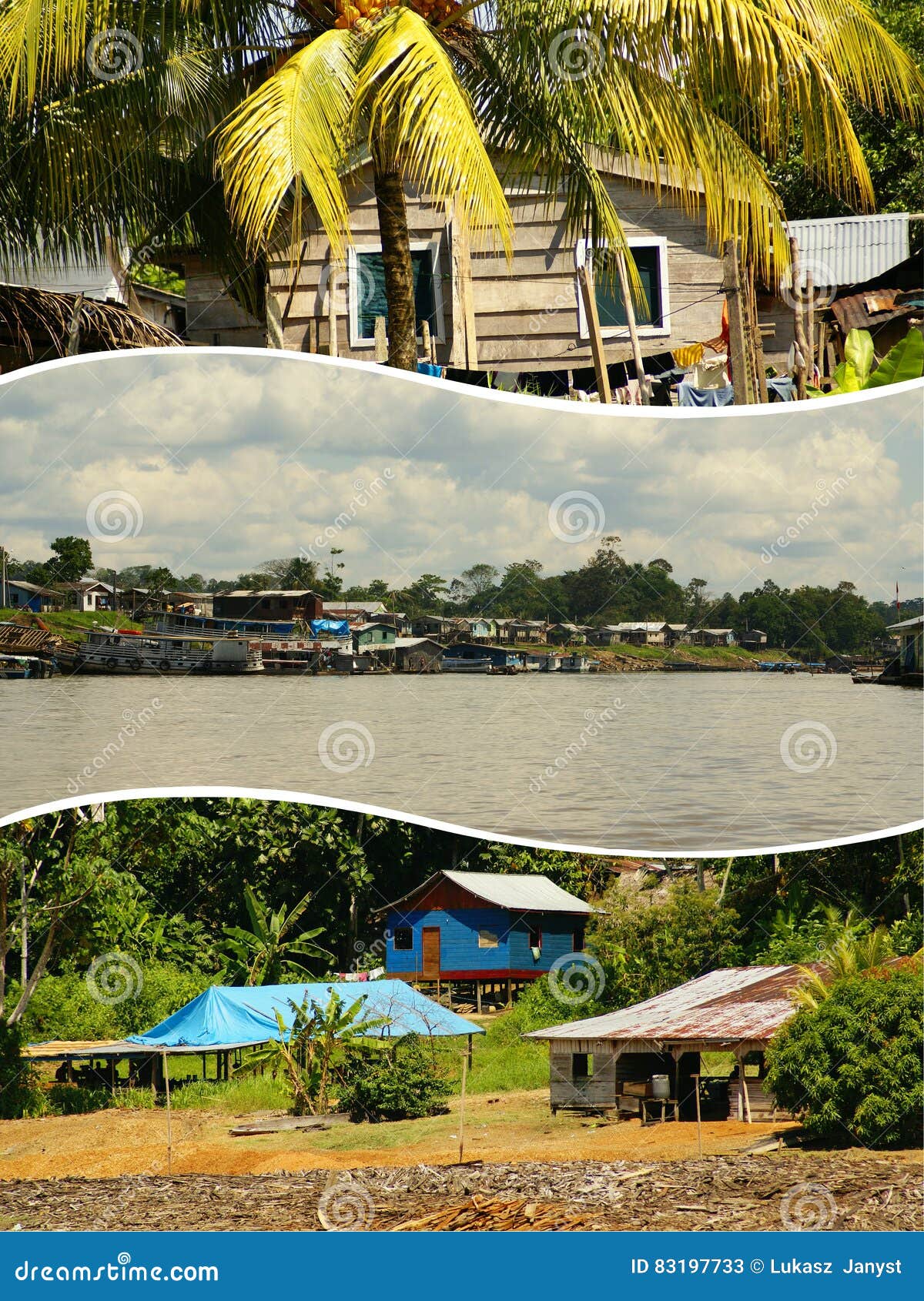 Collage of Amazonia ,Peru My Photos . Stock Image - Image of exotic ...