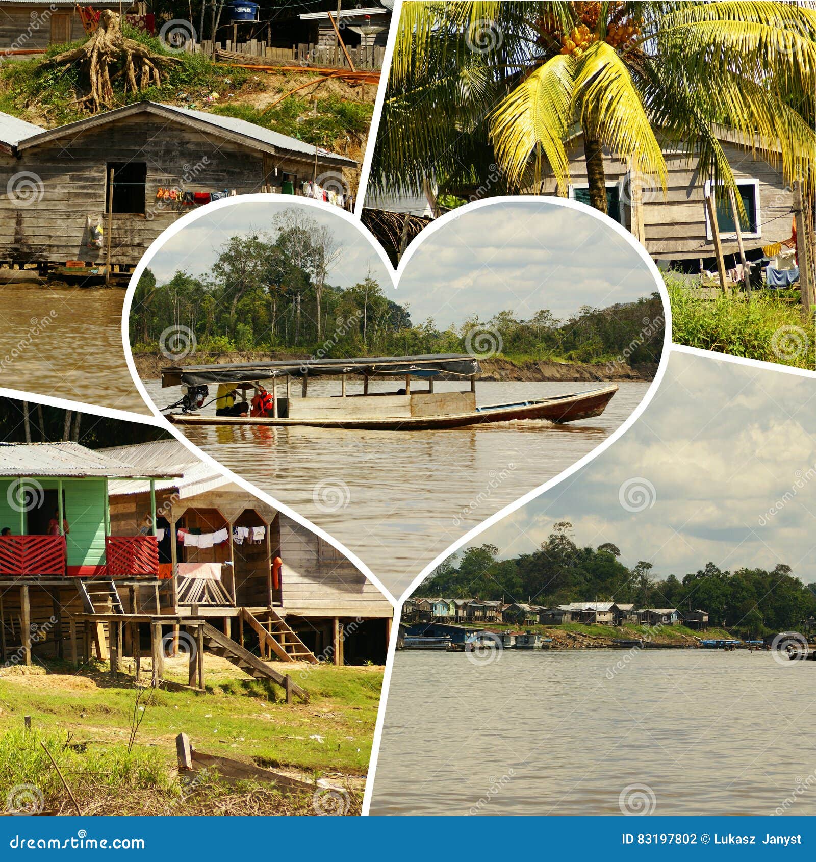 Collage of Amazonia ,Peru My Photos . Stock Photo - Image of green ...