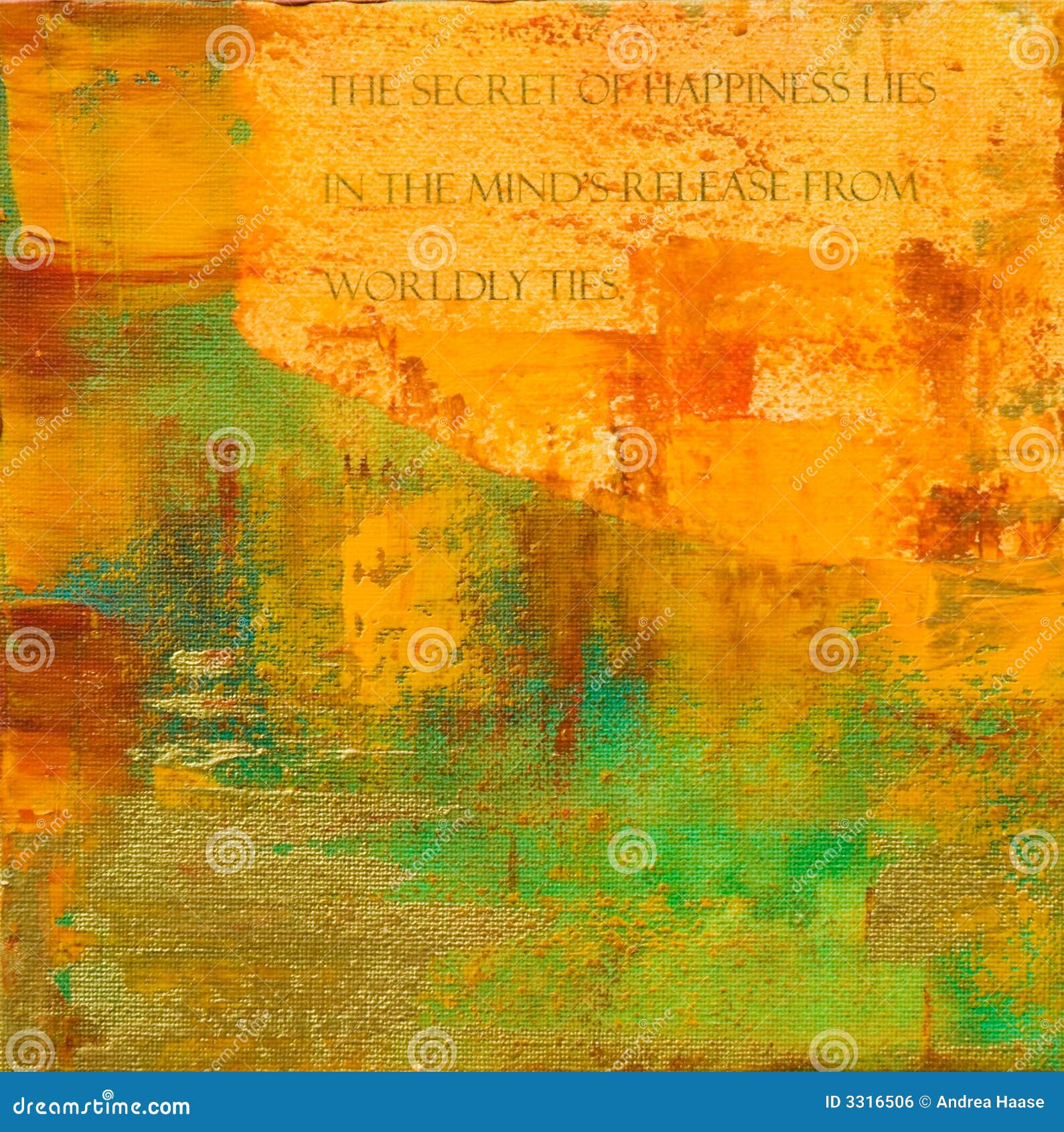 Collage Artwork with Aphorism Stock Illustration - Illustration of ...