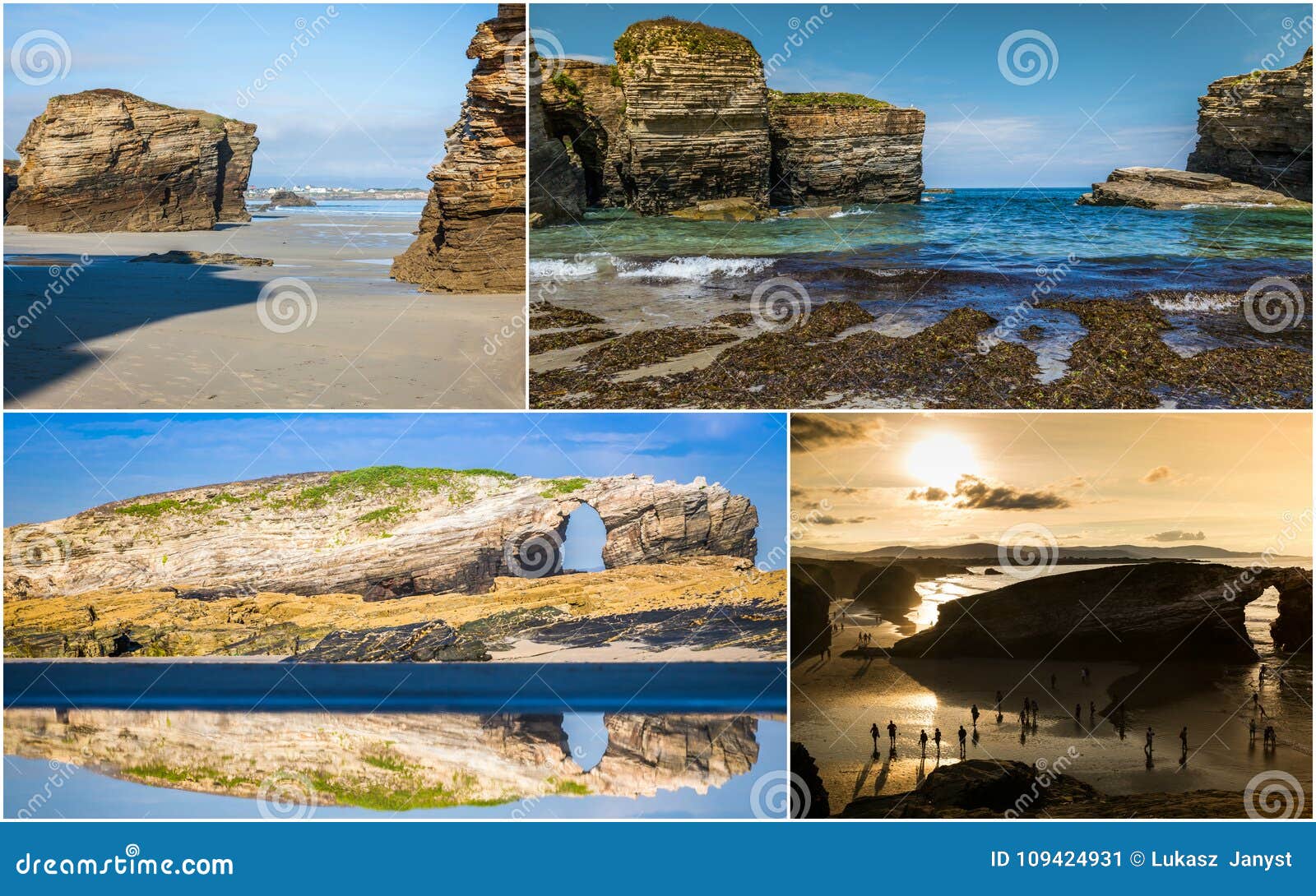 Collage of Asturias Spain Europe Stock Image - Image of monument ...