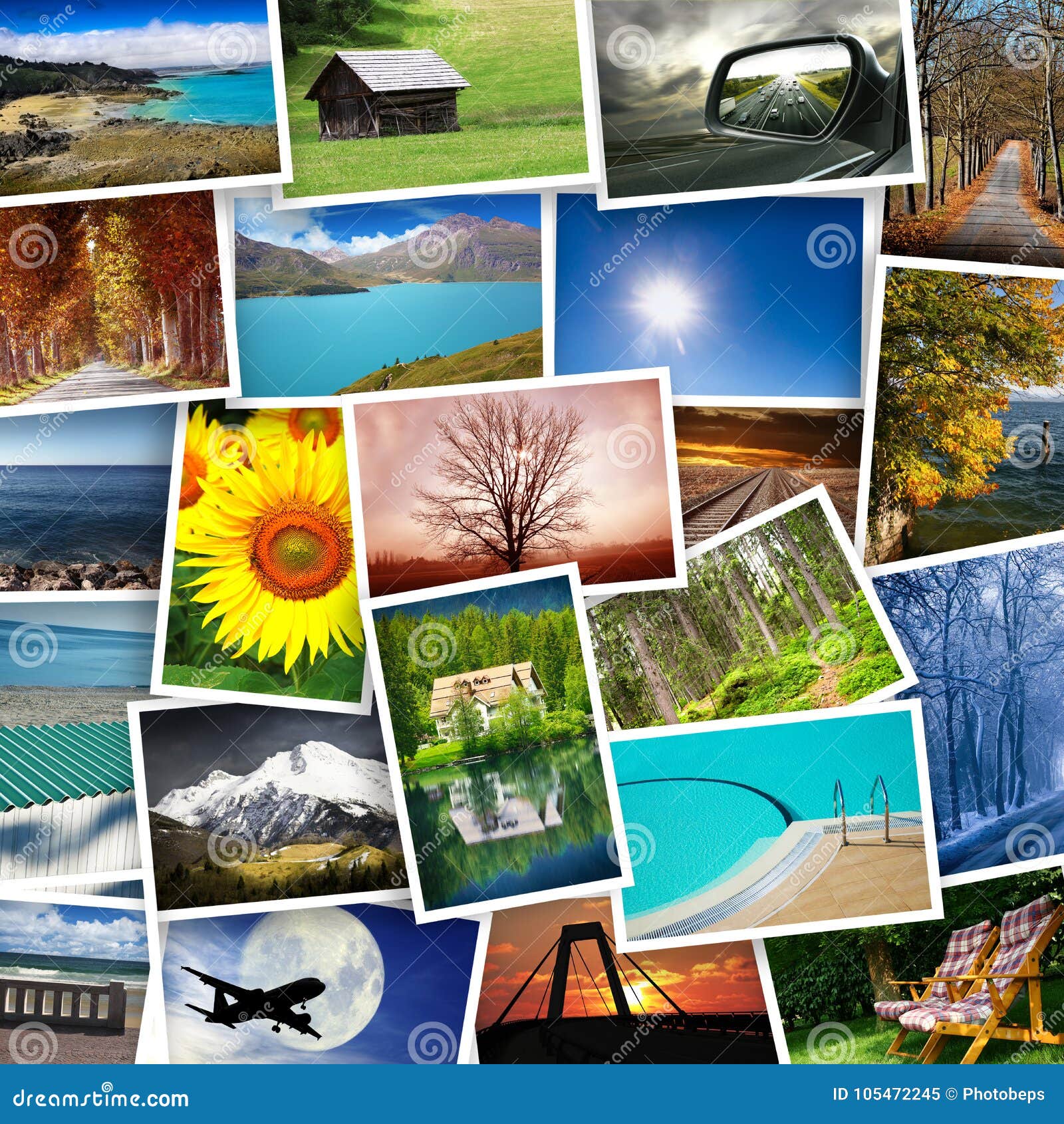 Collage of Awesome Post Card Stock Image - Image of collage, group ...