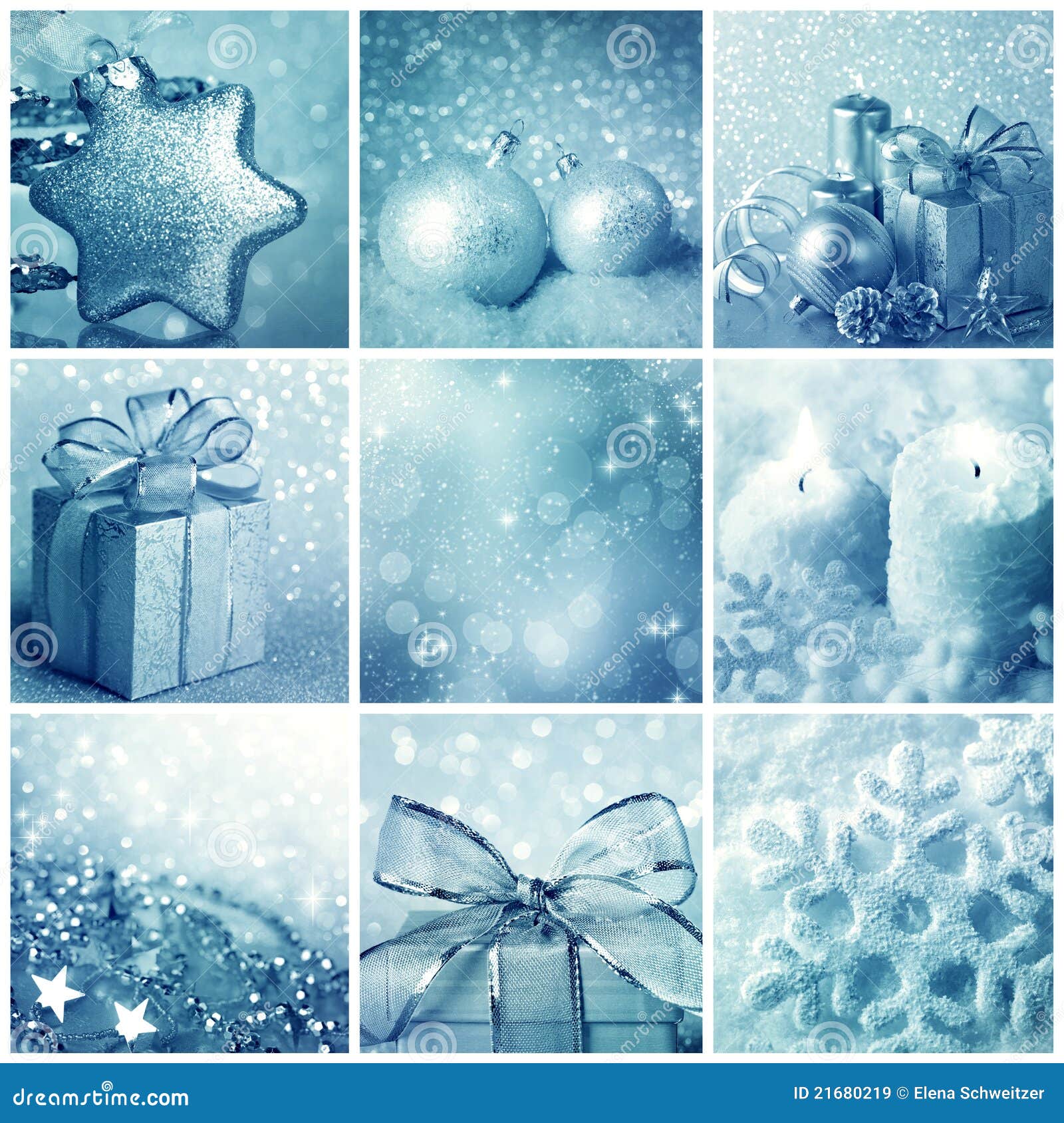 Collage azul de la Navidad imagen de archivo. Imagen de collage - 21680219
