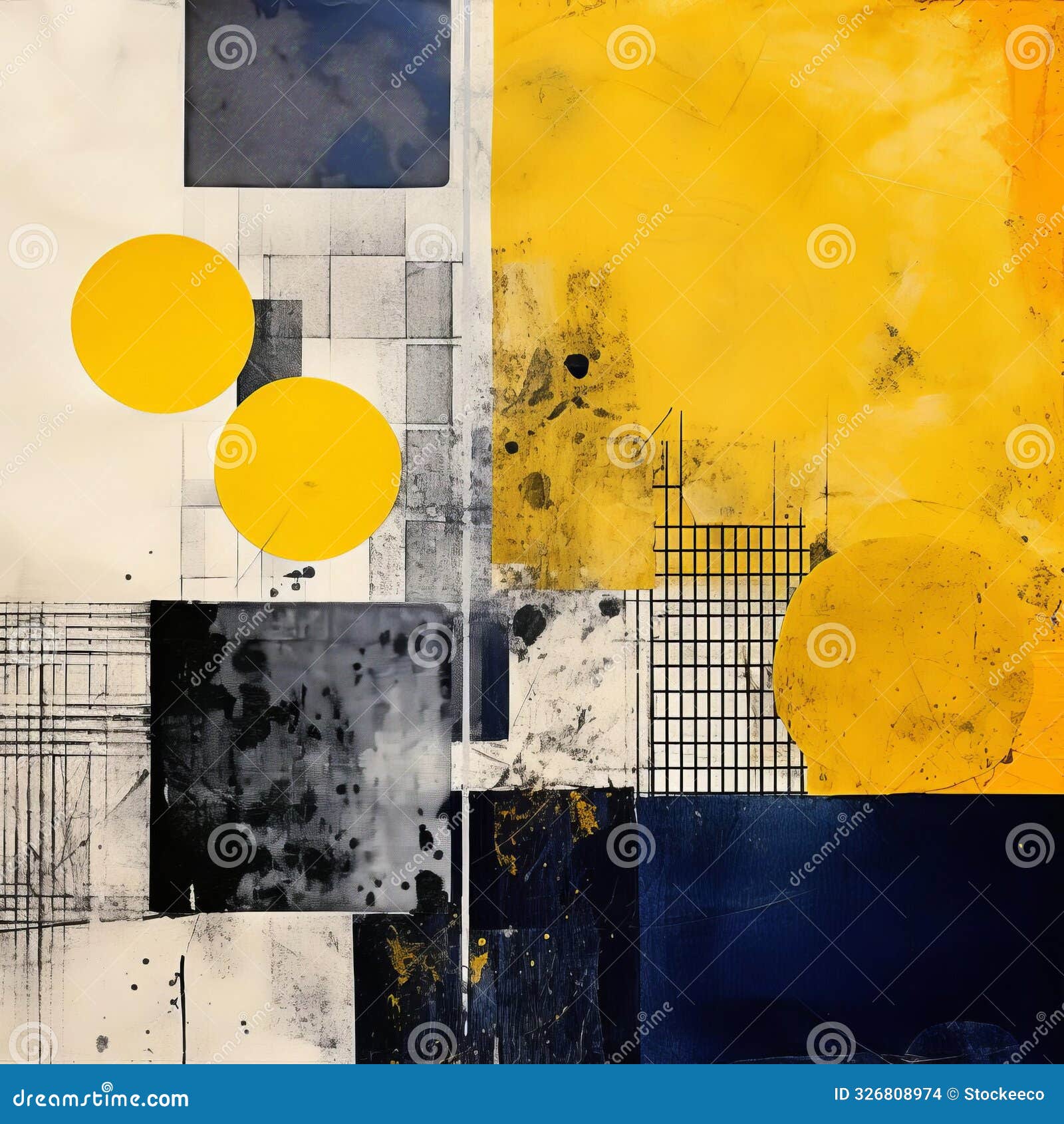 Realistic Cutout Collage Background Textures With Golden Ratio ...