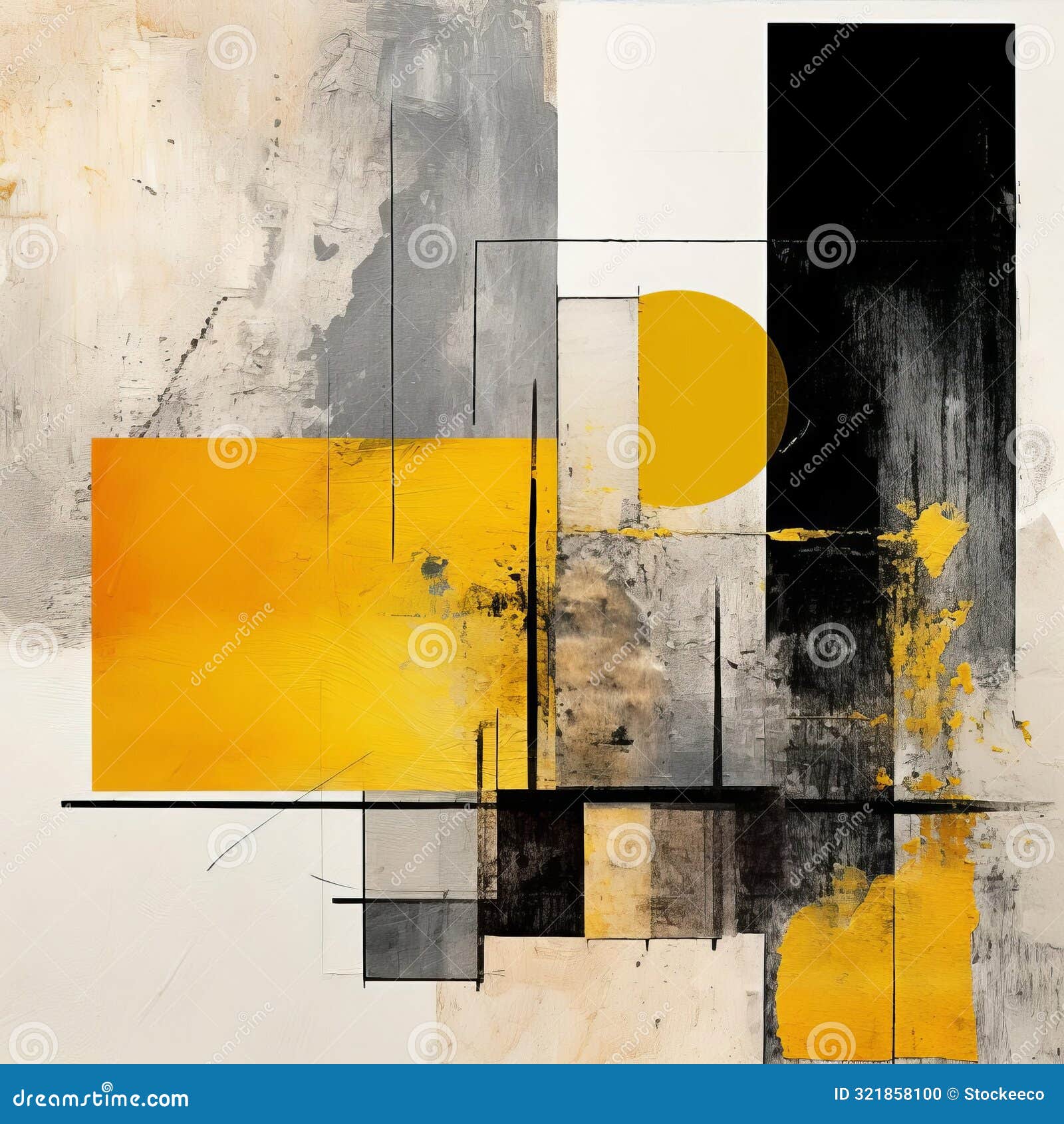 Realistic Cutout Collage Background Textures with Gray and Mustard ...