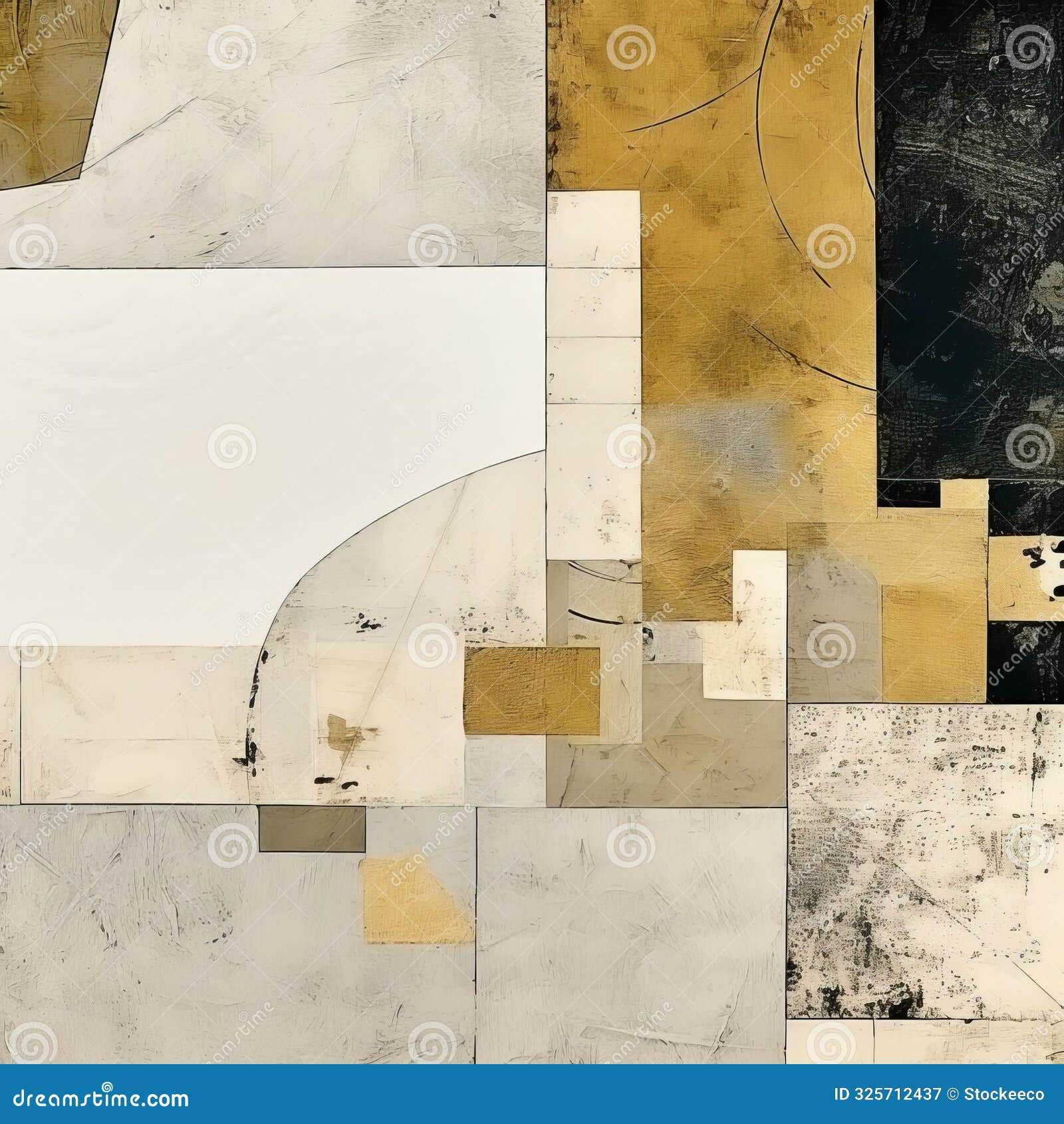 Realistic Collage Background Textures with Khaki and White Tones Stock ...