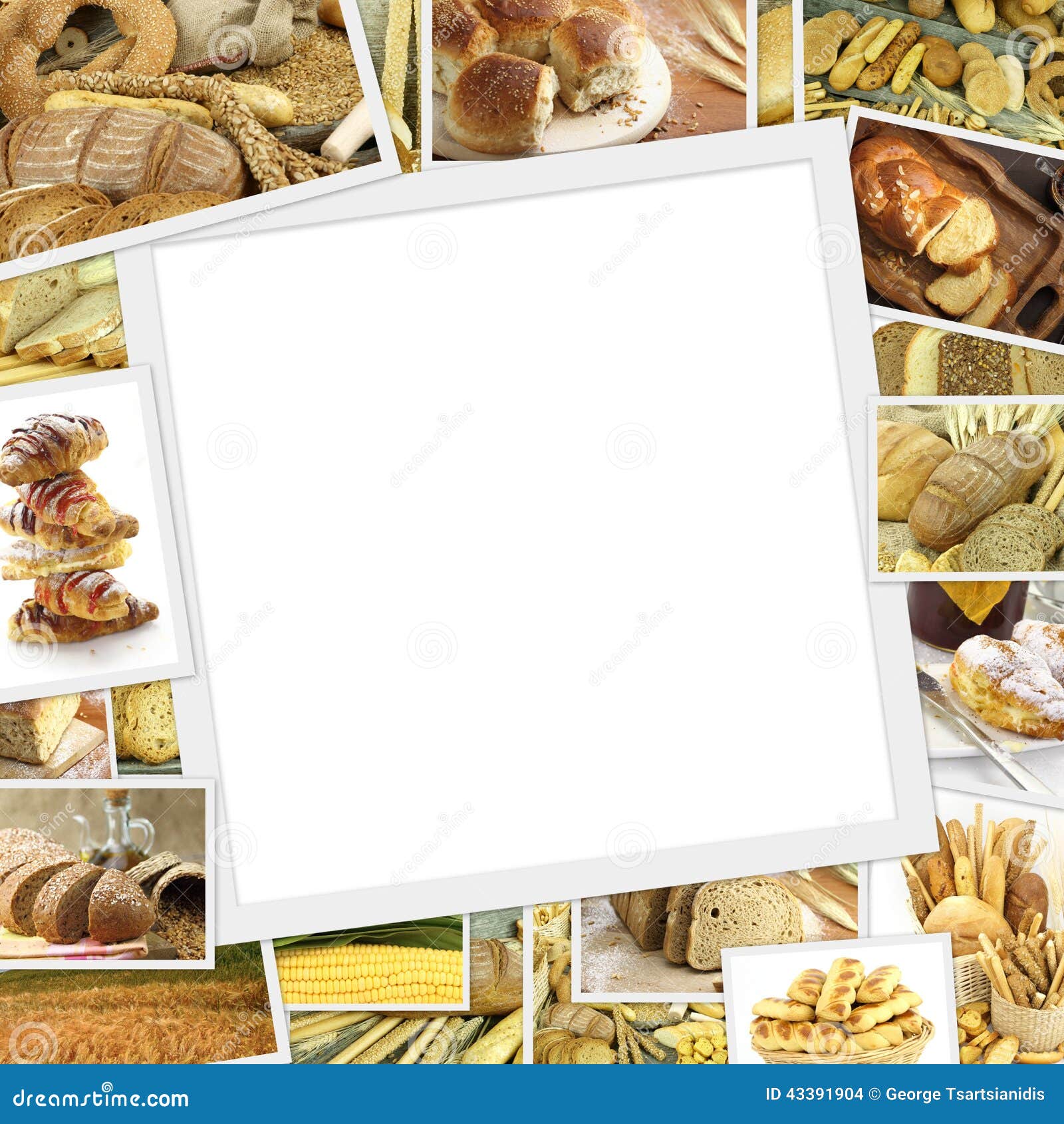 Collage with baked goods stock photo. Image of fresh - 43391904