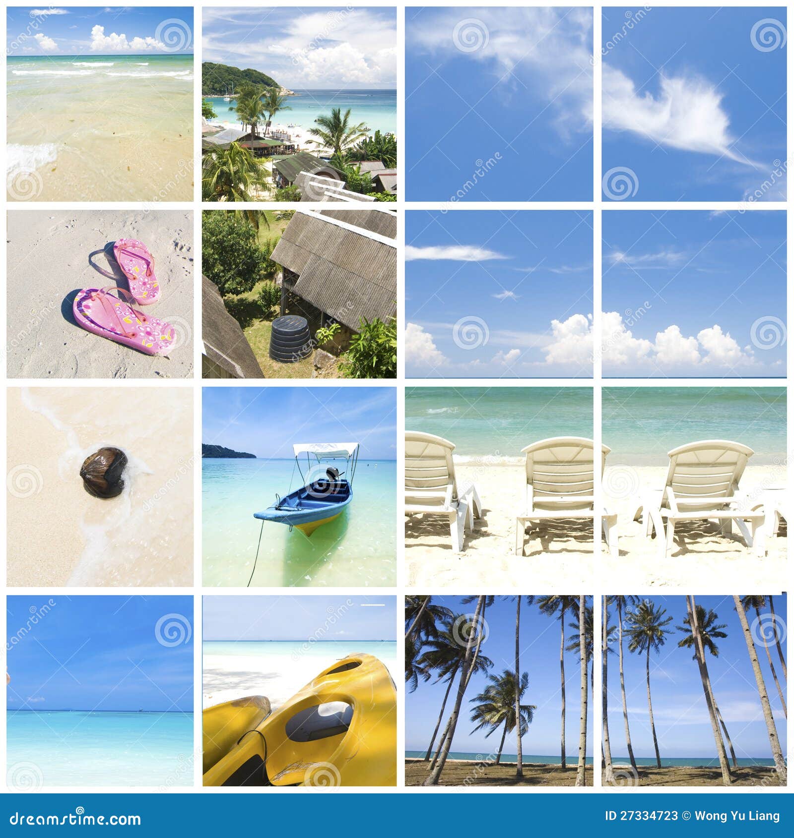 Collage beach photo stock image. Image of beach, lonely - 27334723