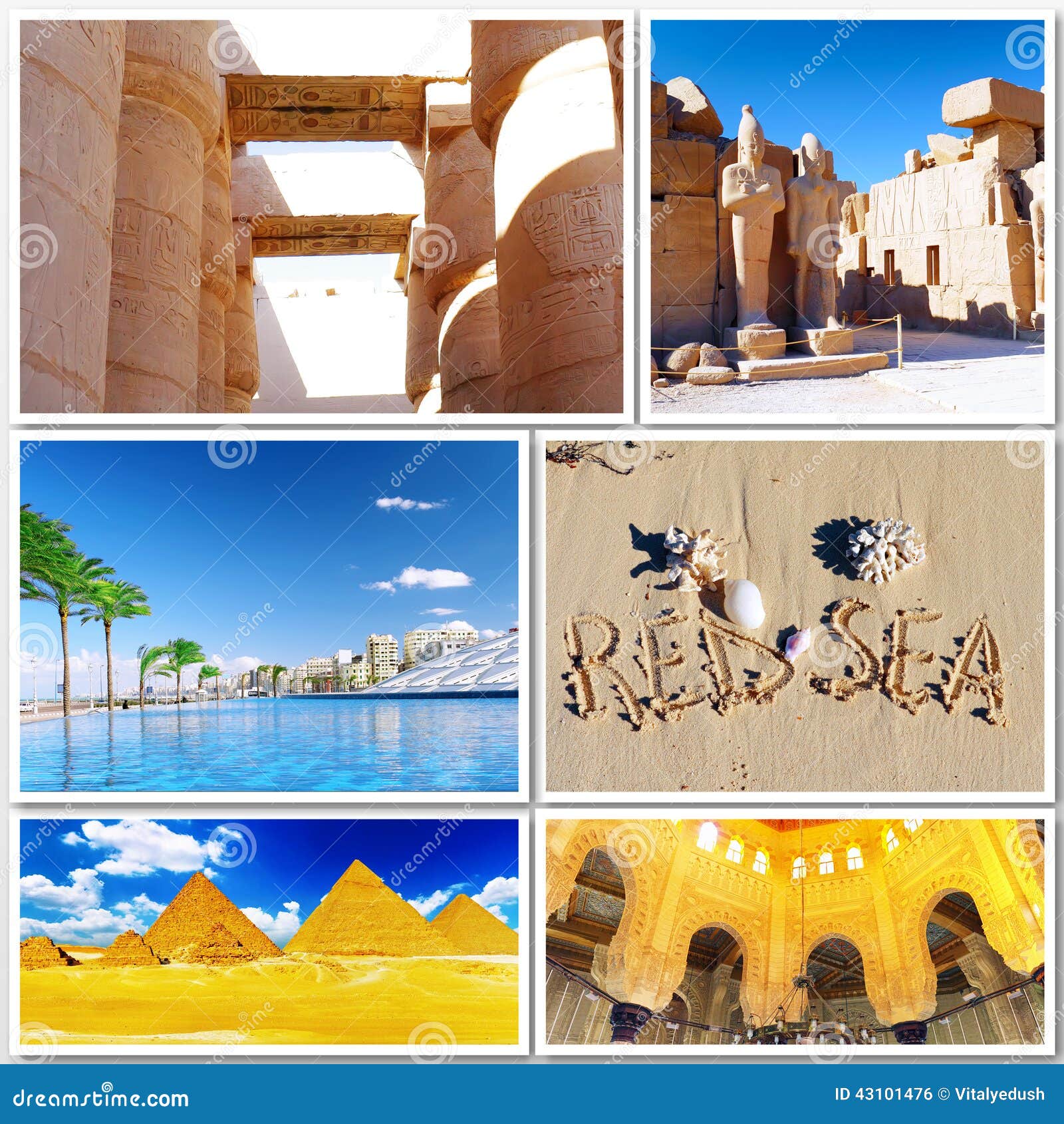 Collage of Beautiful Egypt . Stock Photo - Image of outdoors, giza ...