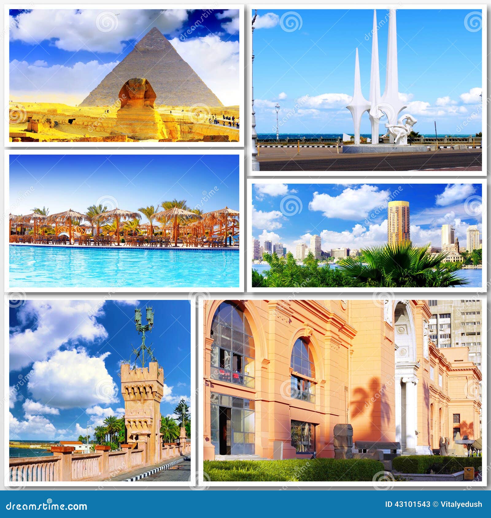 Collage of Beautiful Egypt . Stock Image - Image of landmark, egyptian ...