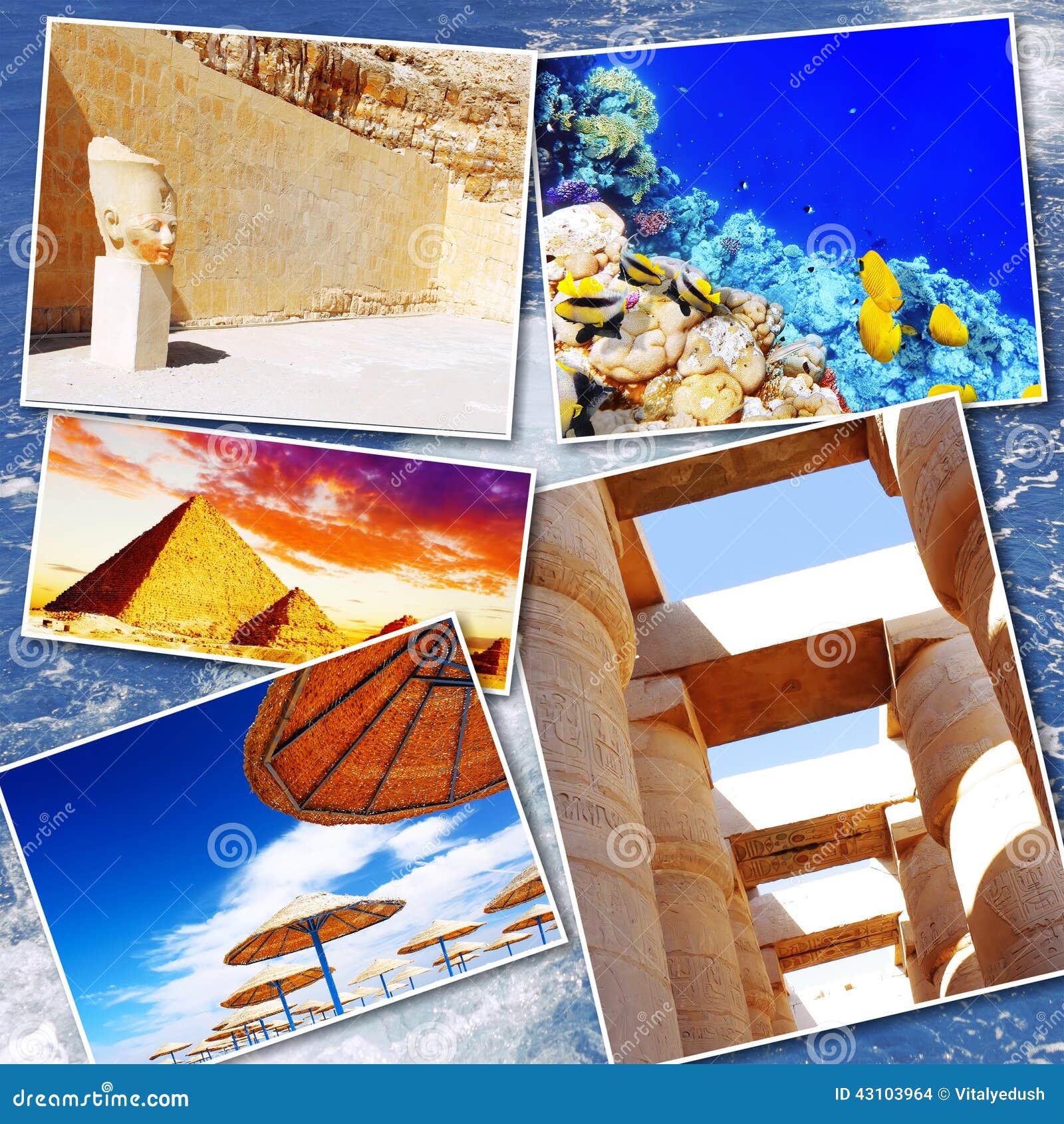 Collage of Beautiful Egypt . Stock Photo - Image of collage, desert ...