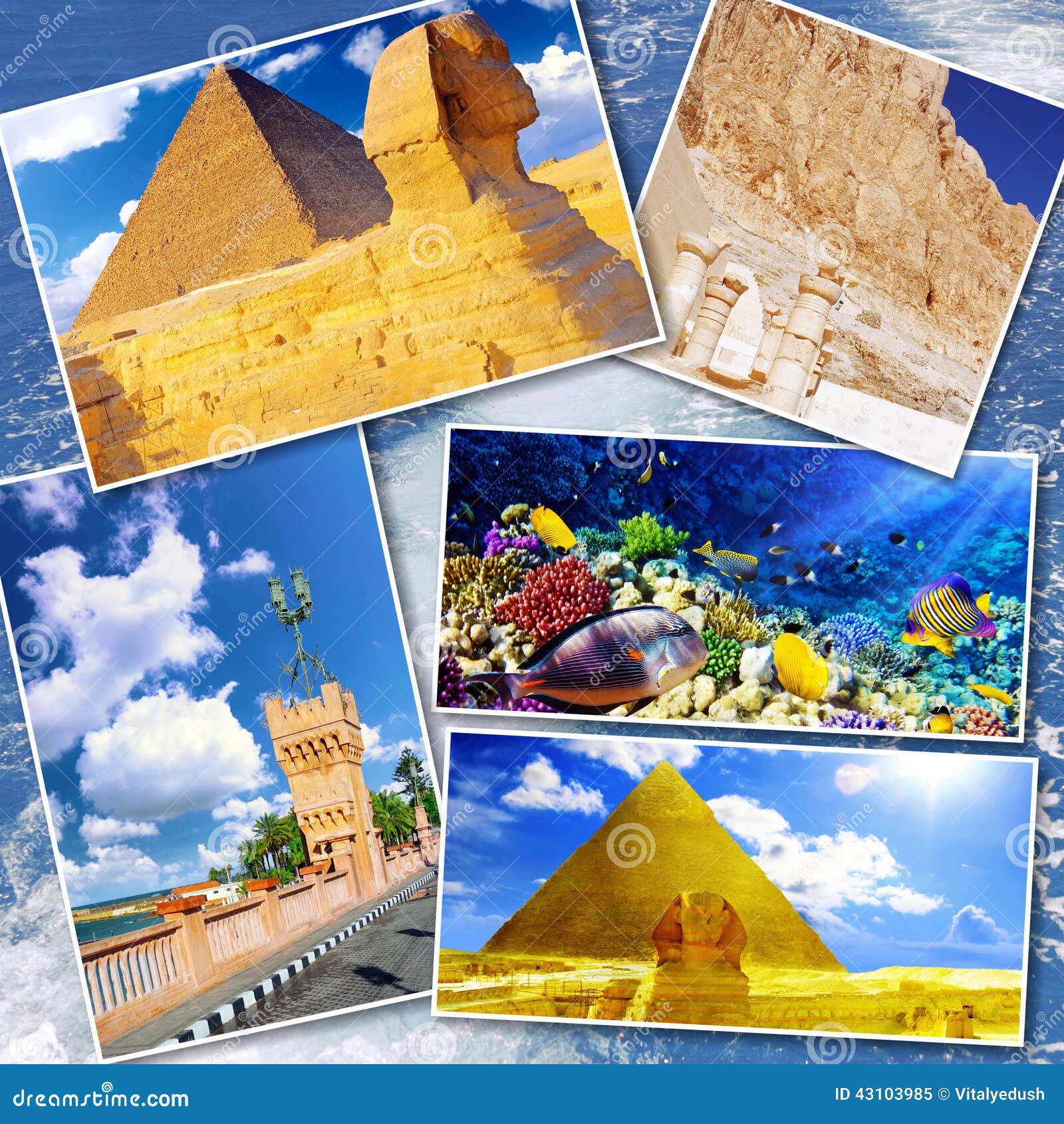 Collage of Beautiful Egypt . Stock Image - Image of nile, hieroglyph ...