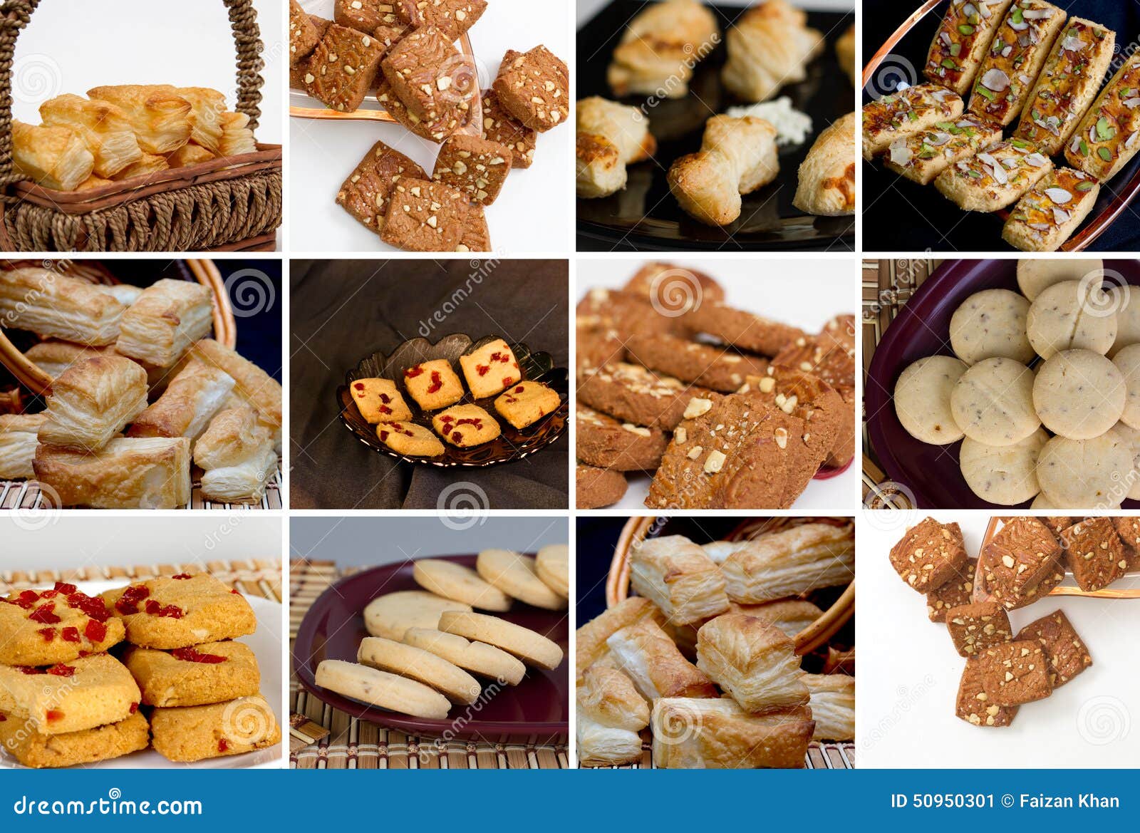 Collage of Biscuits and Cookies Stock Image - Image of fattening, cake ...