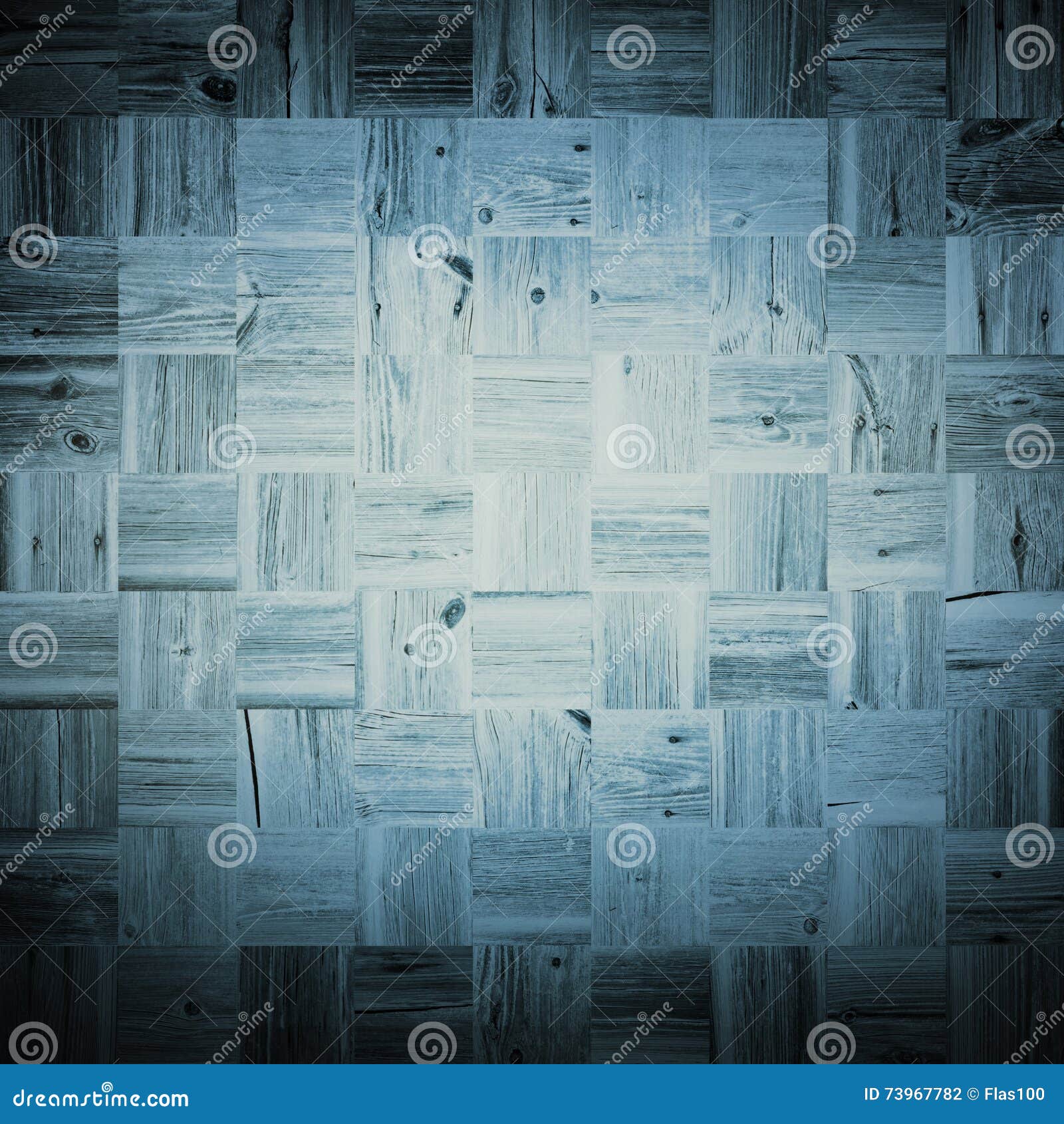 Collage of Blue Scratched Wooden Squares Stock Photo - Image of blue ...