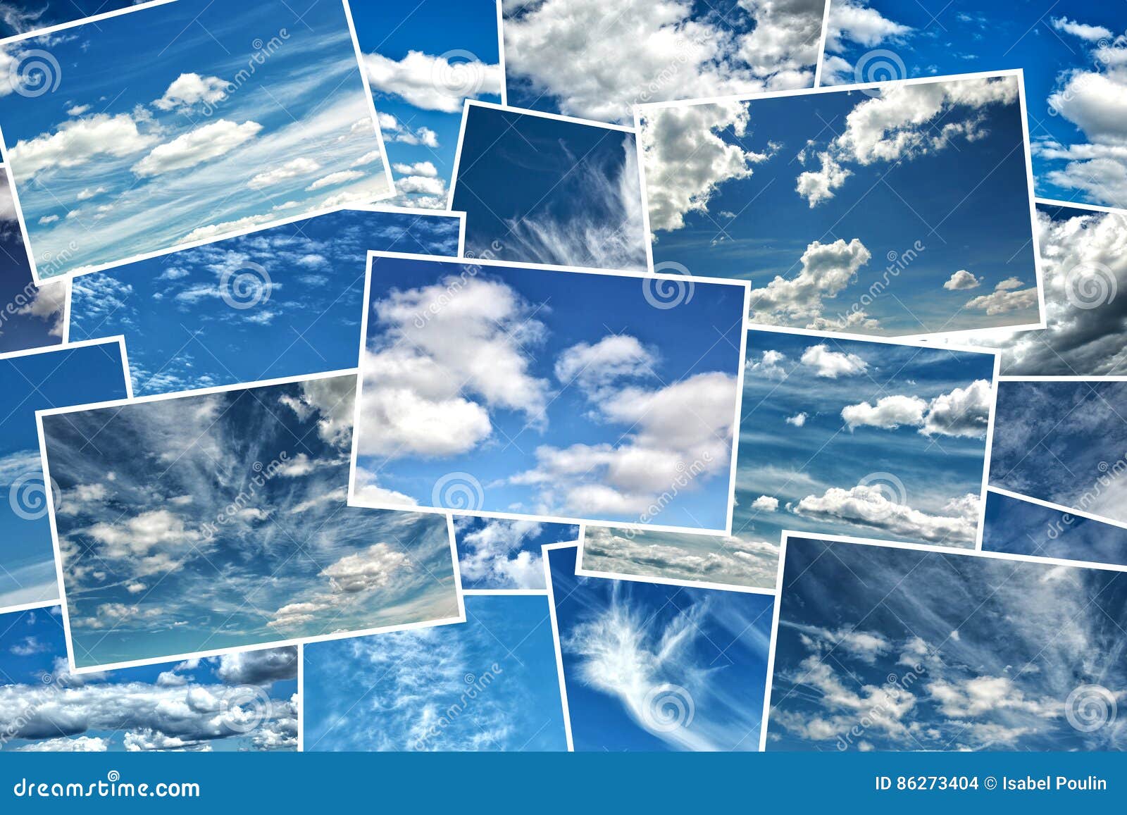 Collage of blue sky stock photo. Image of view, scenic - 86273404