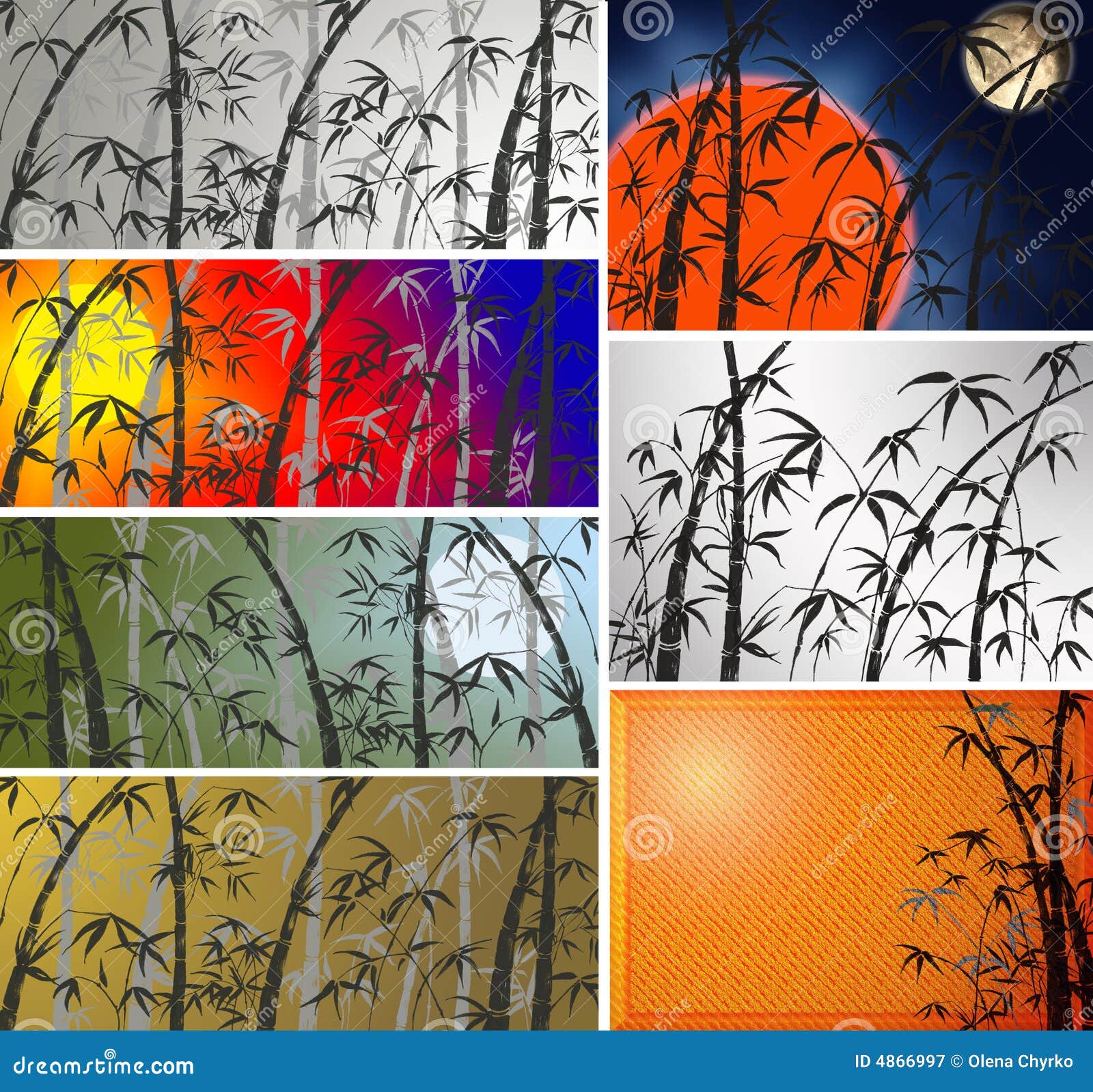 Branches Of Bamboo Isolated On White Background Royalty-Free Stock ...