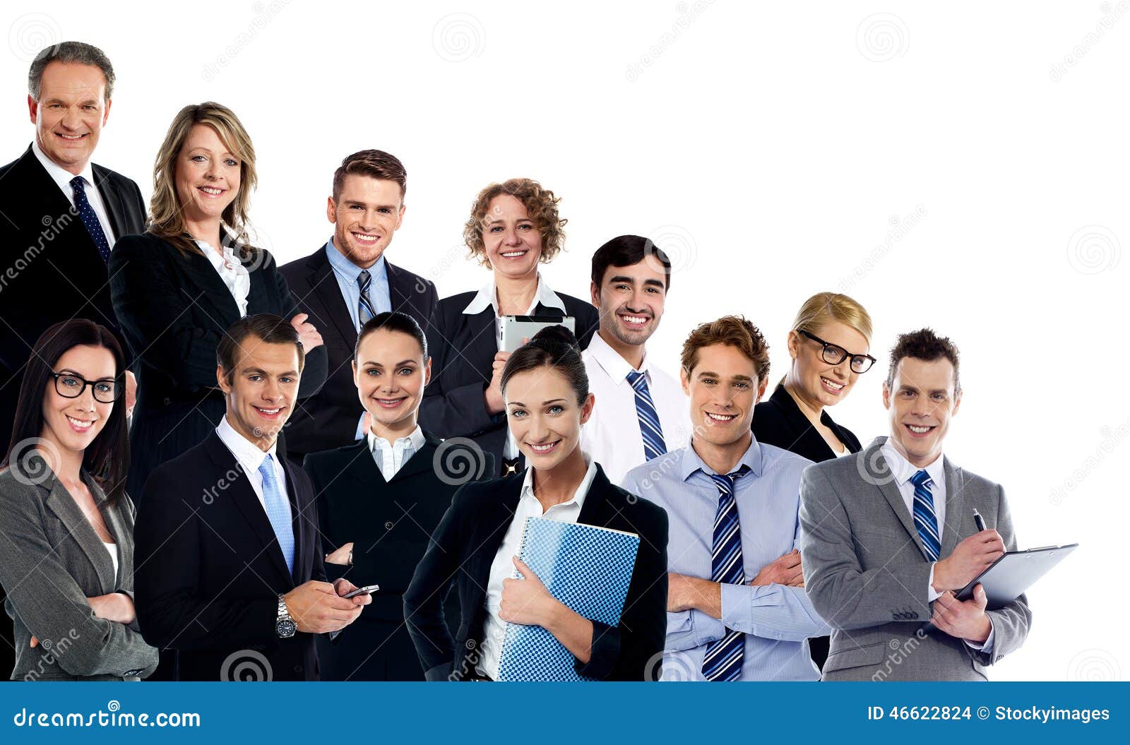 Collage of Business Experts Stock Photo - Image of looking, folder ...