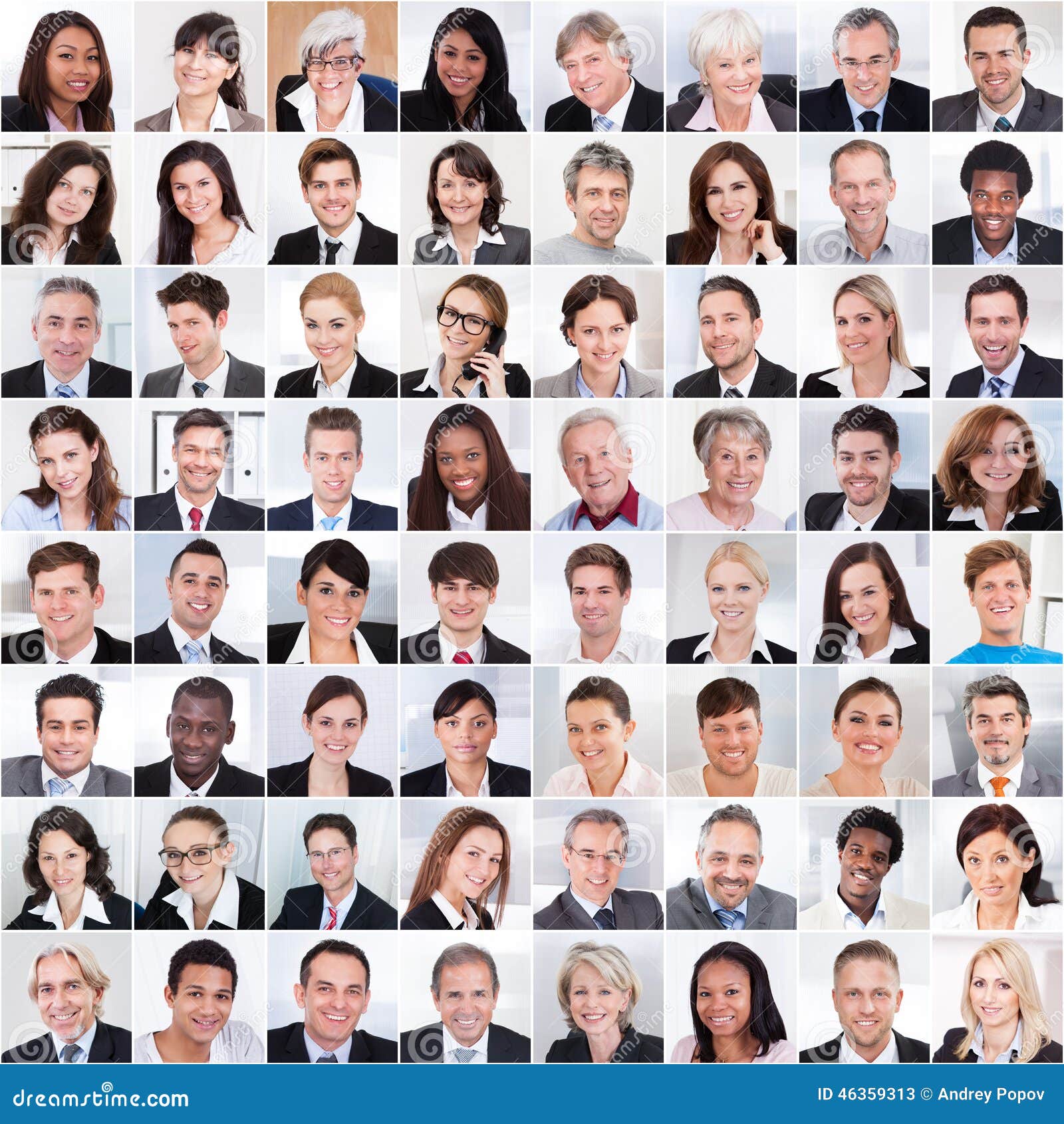 Collage Of People From Different Professions Stock Photography ...