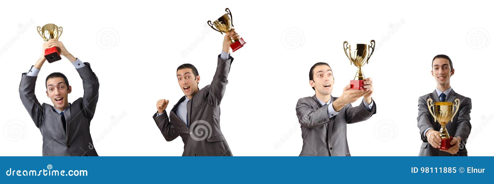 The Collage of Businessman Receiving Award Stock Image - Image of ...