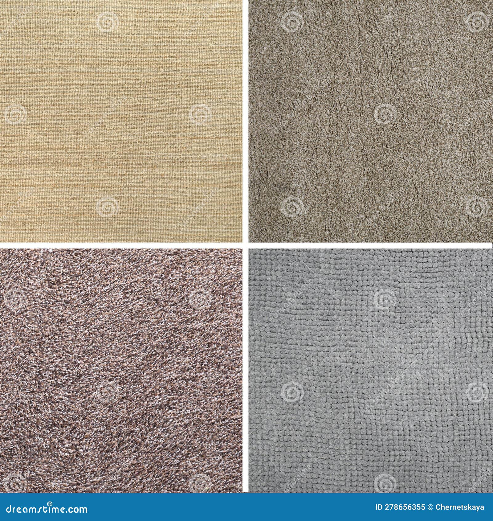 Collage with Carpet Textures in Different Colors Stock Image - Image of ...