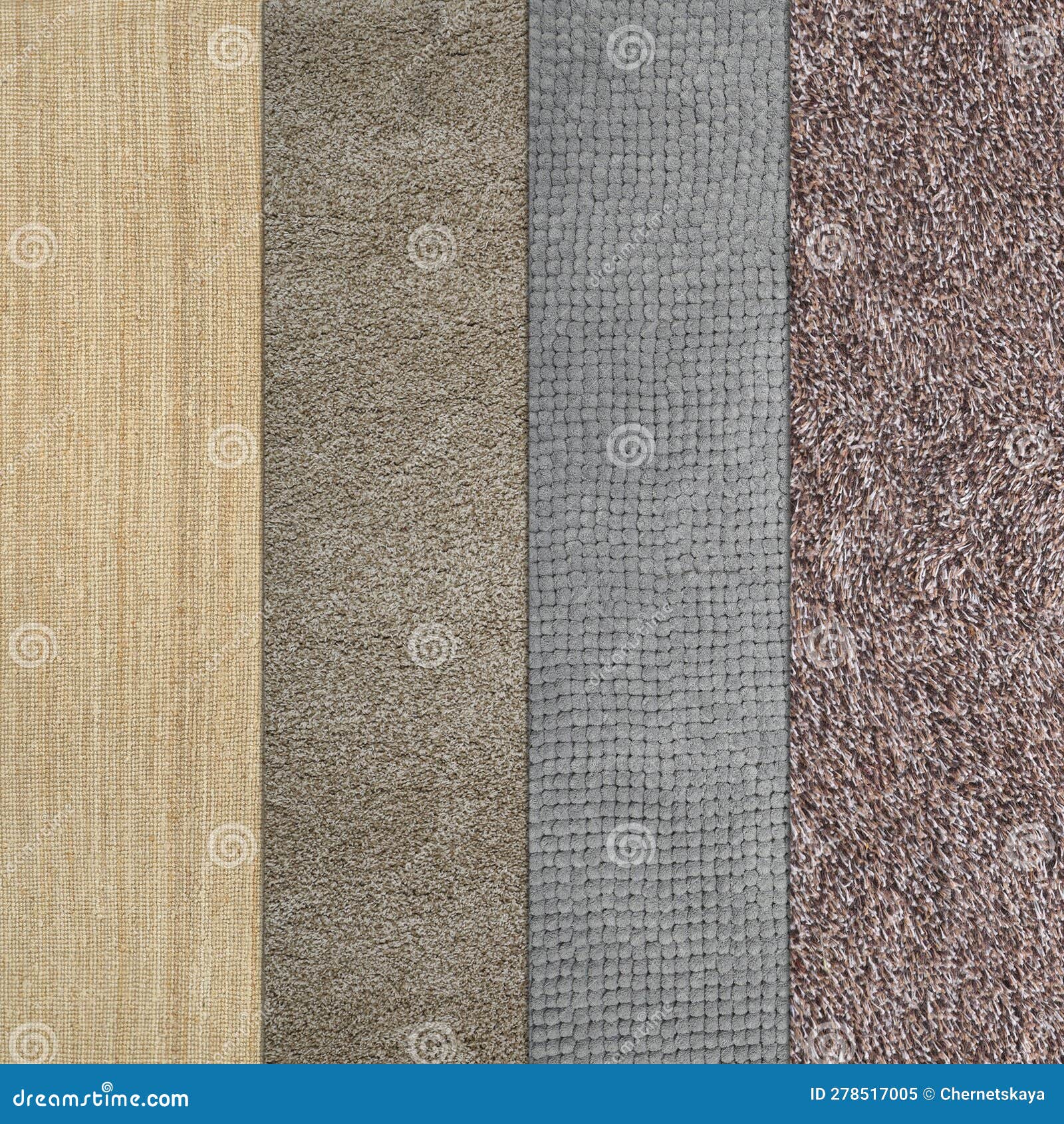 Collage with Carpet Textures in Different Colors Stock Image - Image of ...