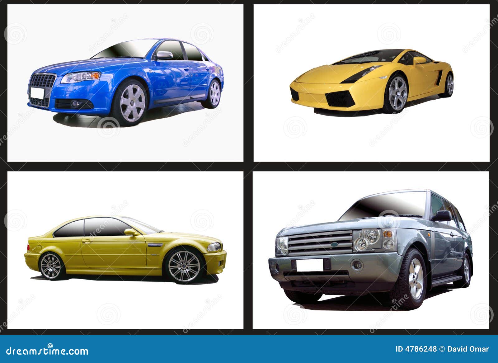 Collage Of Cars Royalty Free Stock Photos - Image: 4786248