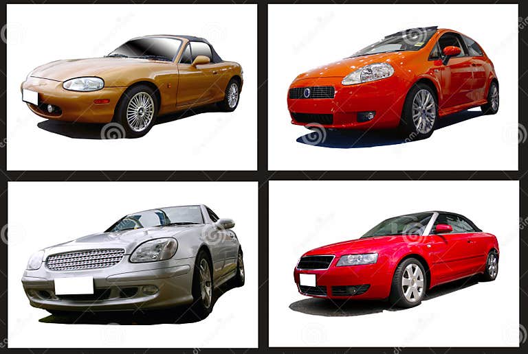 Collage of cars stock image. Image of transport, racing - 4786299