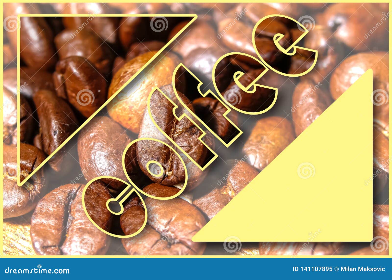 Collage with Coffee Details Stock Illustration - Illustration of ...