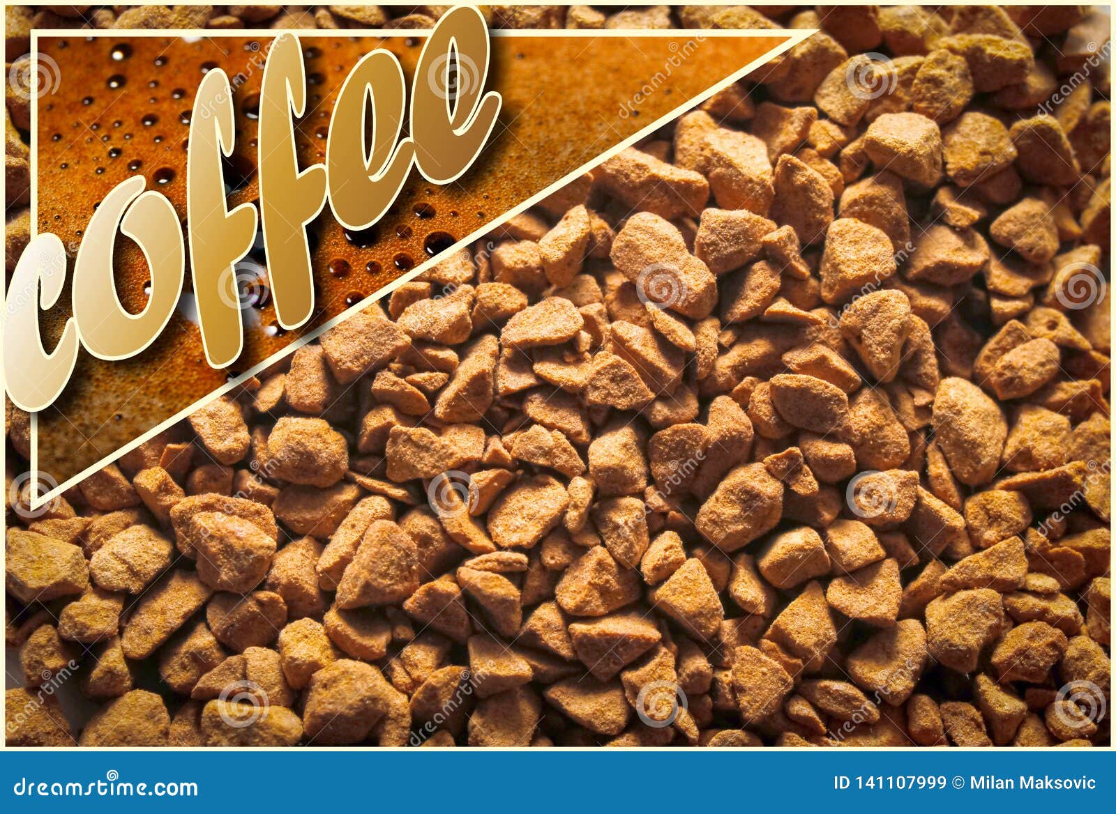 Collage with Coffee Details Stock Illustration - Illustration of ...