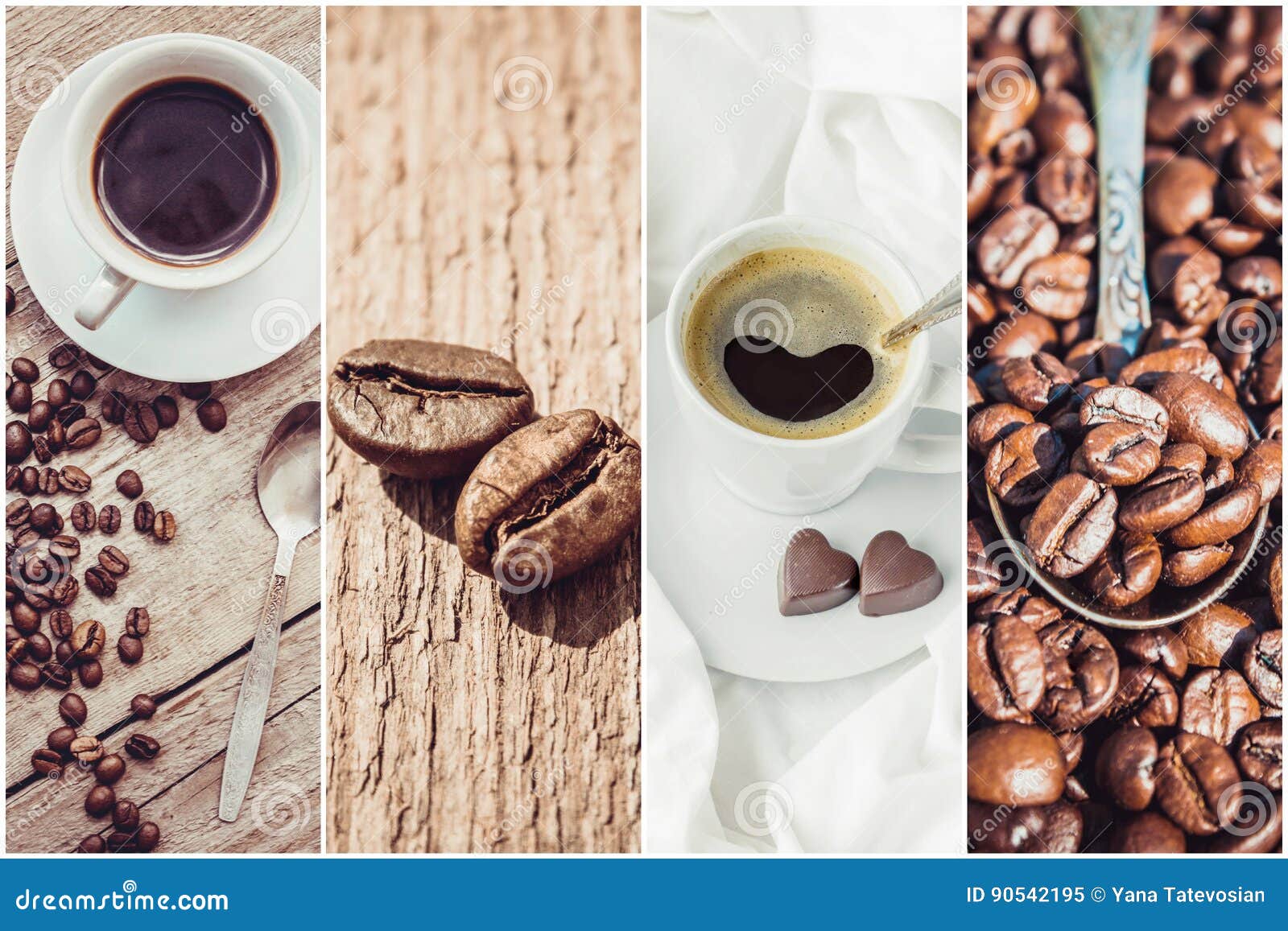 Collage of Coffee. a Lot of Pictures Stock Image - Image of grain ...
