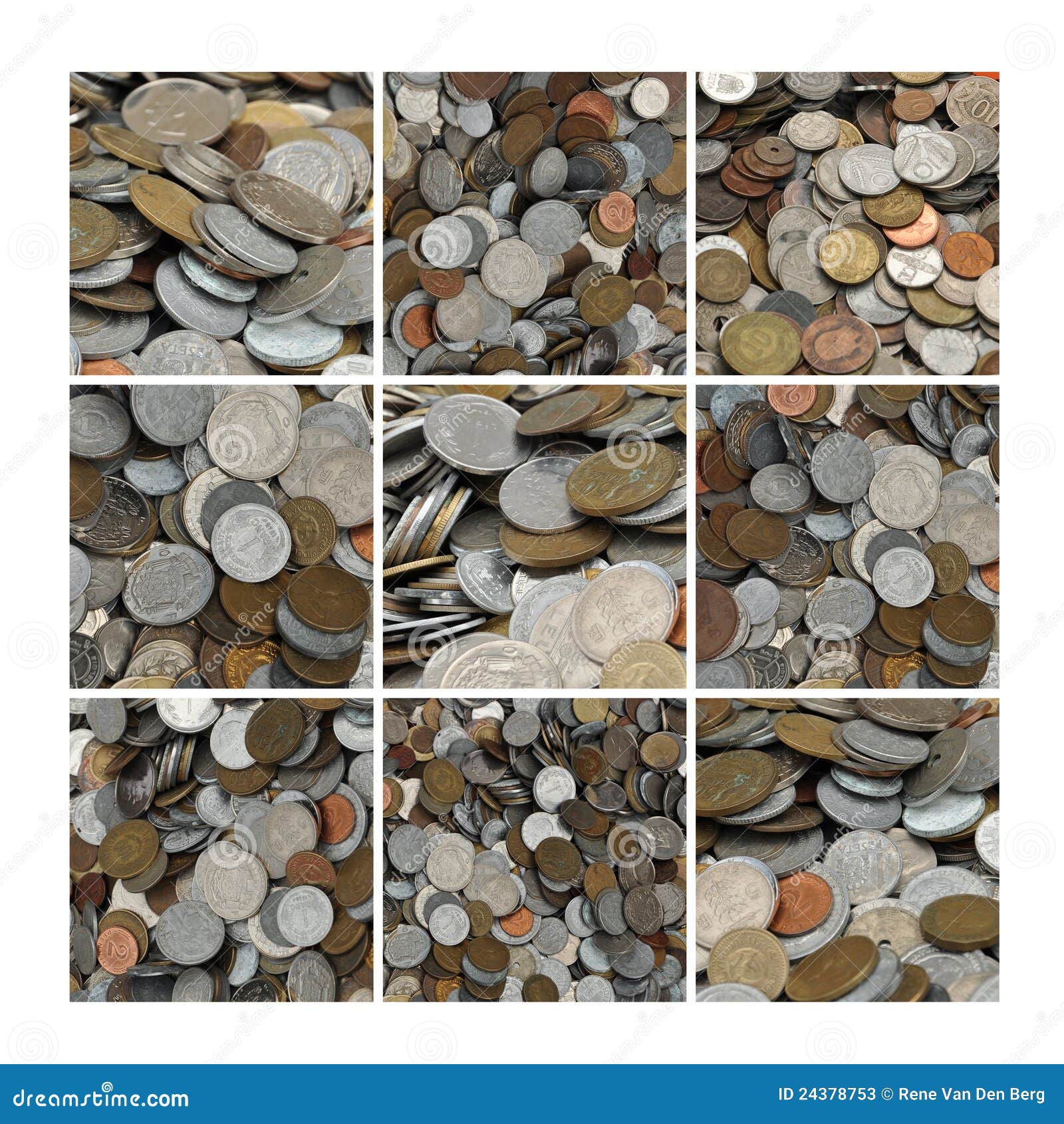 Collage of Coins stock image. Image of collection, antique - 24378753
