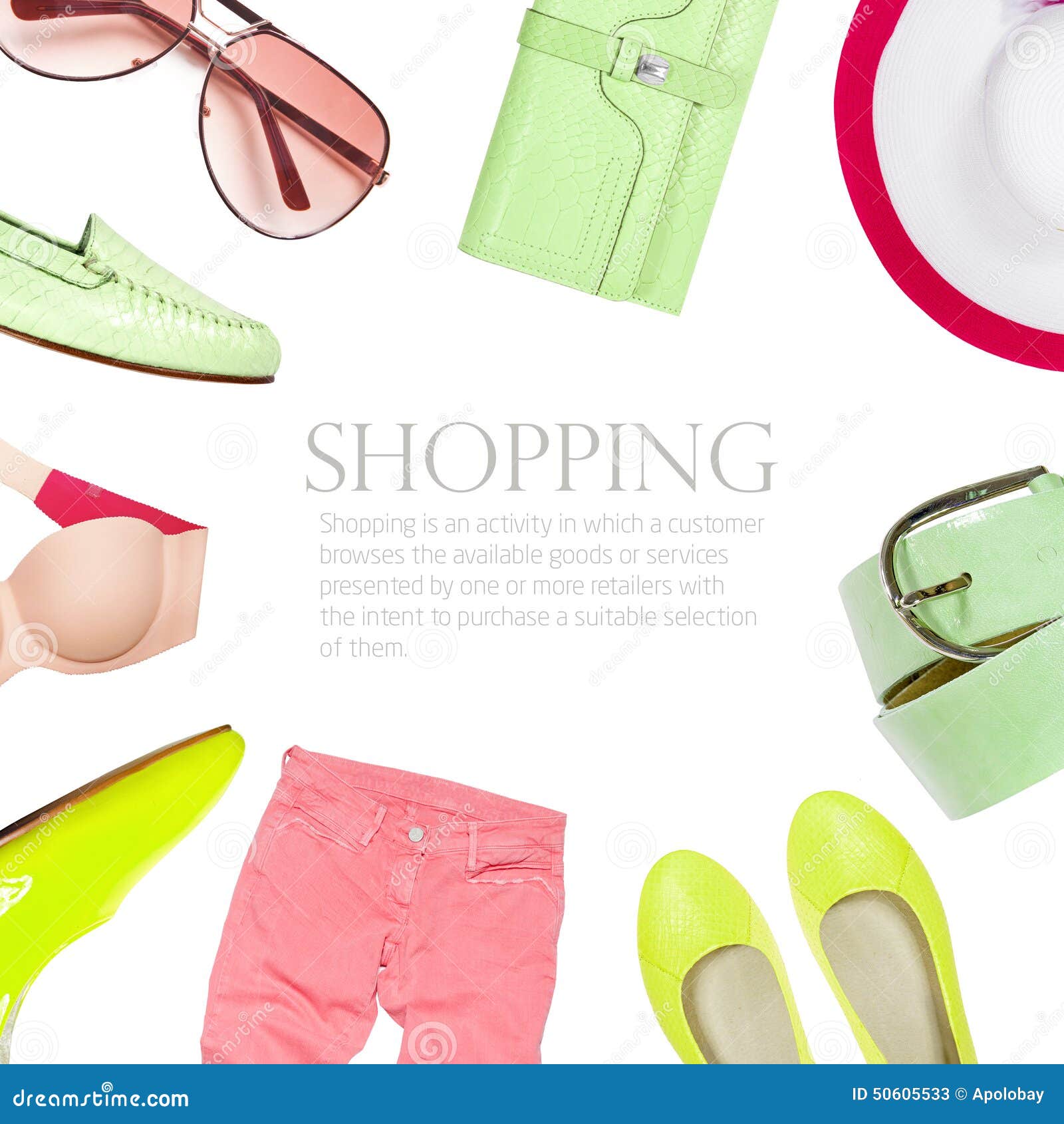 Collage Collection of Summer Clothes Stock Image - Image of boots, gift ...