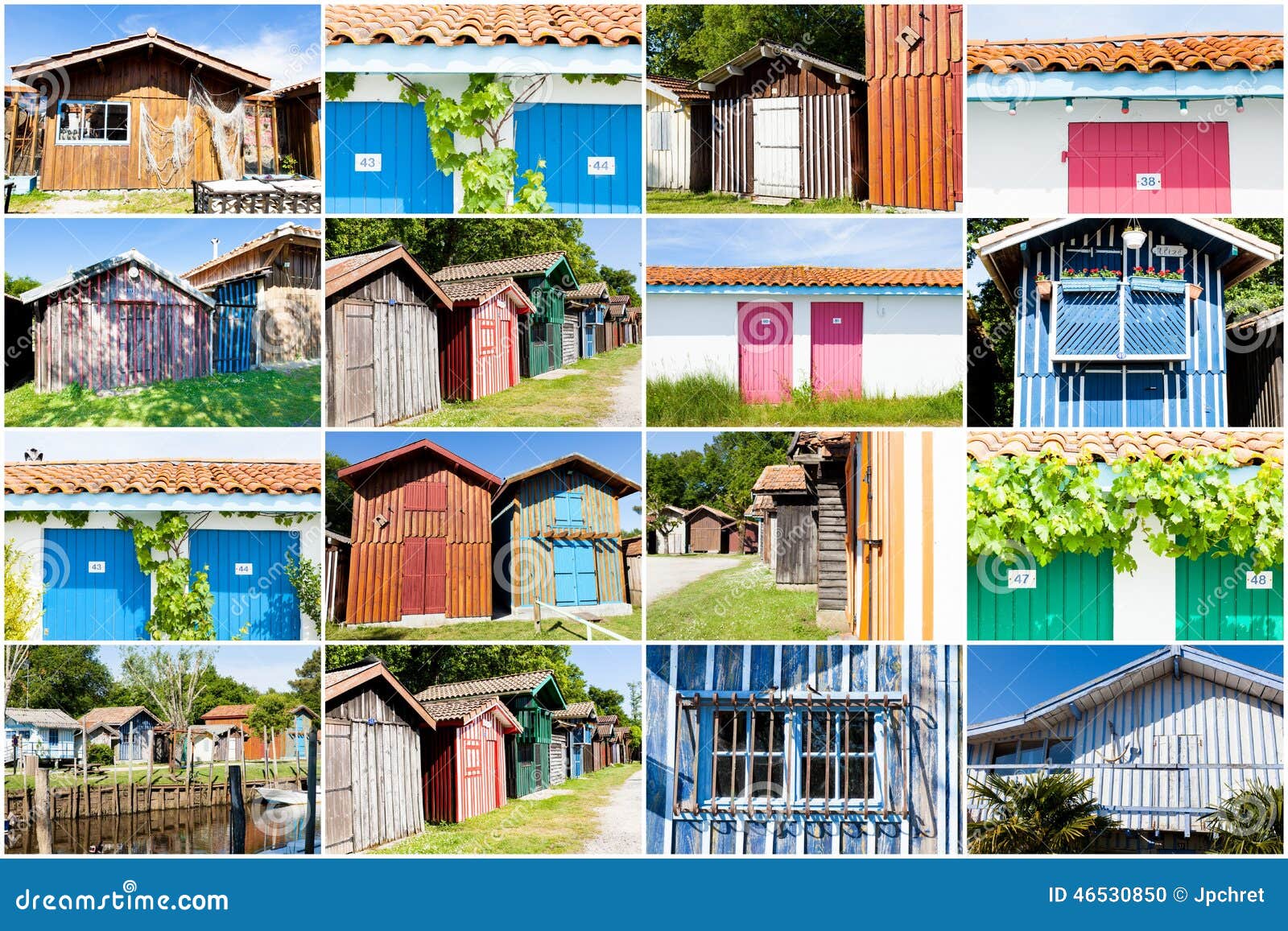 Collage of colored house stock photo. Image of house - 46530850