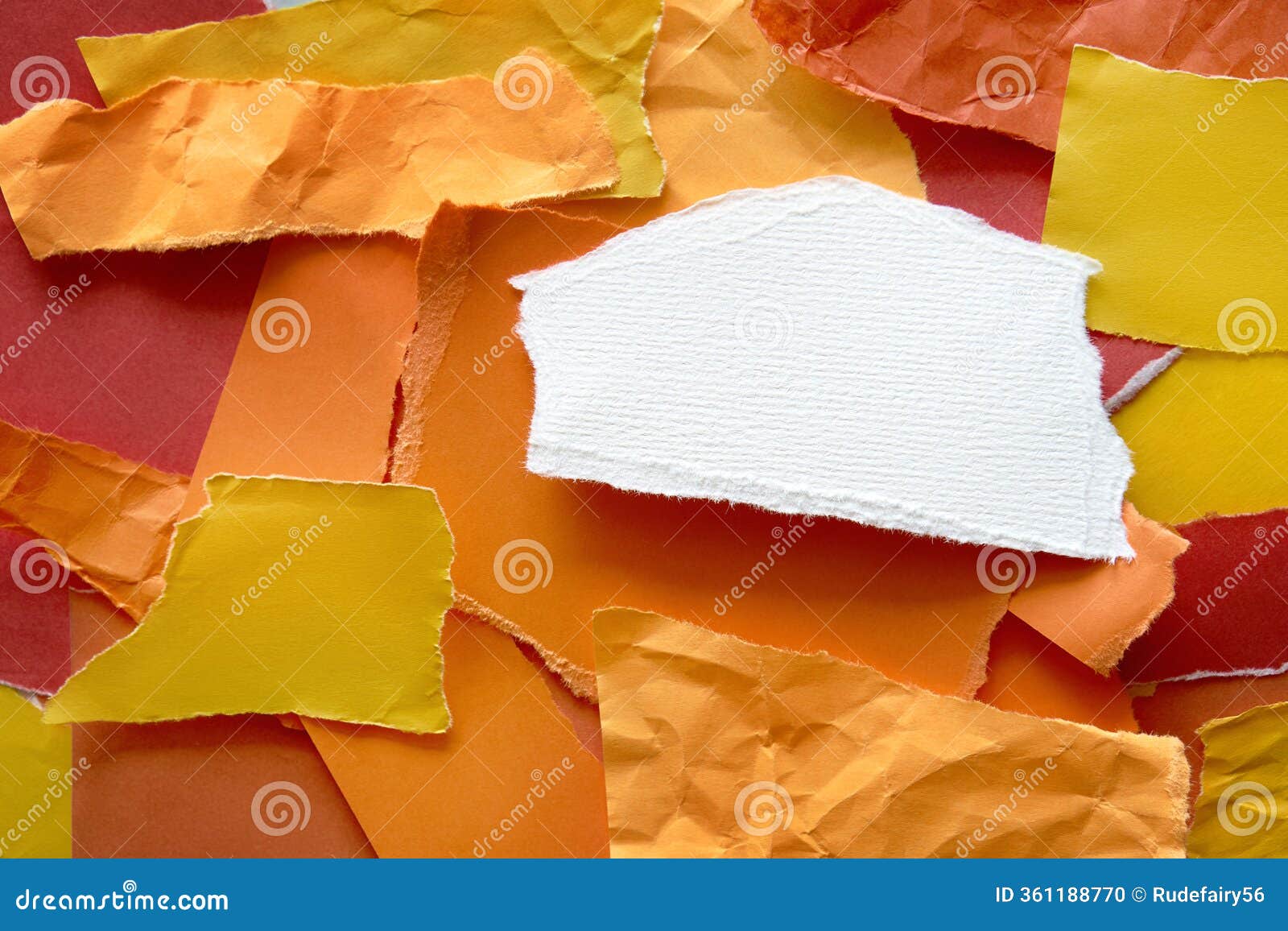 Collage from Colored Paper Pieces Stock Photo - Image of cutout, ragged ...