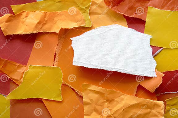 Collage from Colored Paper Pieces Stock Photo - Image of cutout, ragged ...