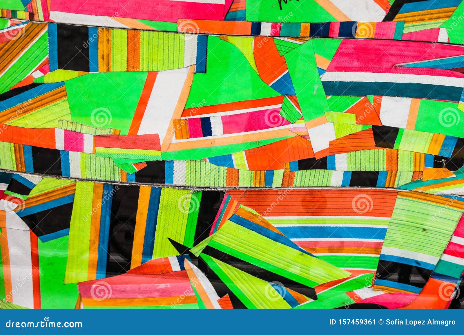 Collage Colours Pattern Colourful Home Vibrant Stock Image - Image of ...