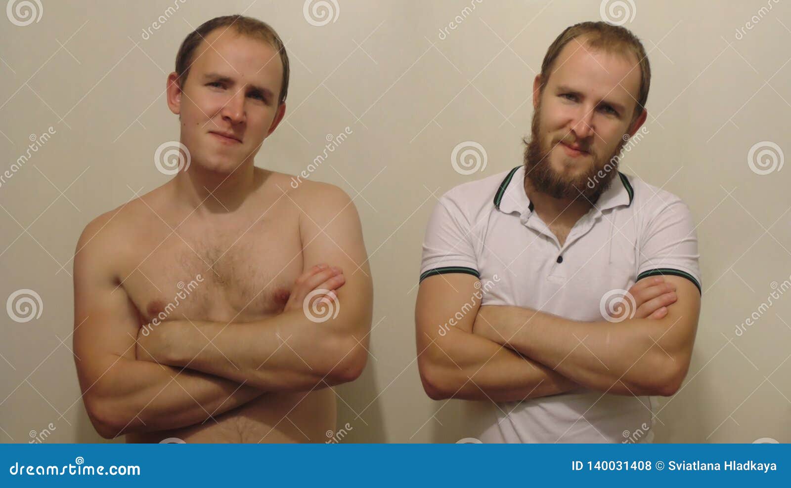 The Man Dramatically Changed His Style and Appearance. Stock Photo ...