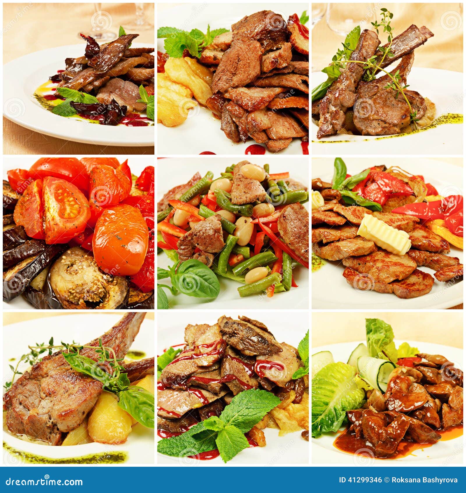 Collage con las comidas foto de archivo. Imagen de delicioso - 41299346