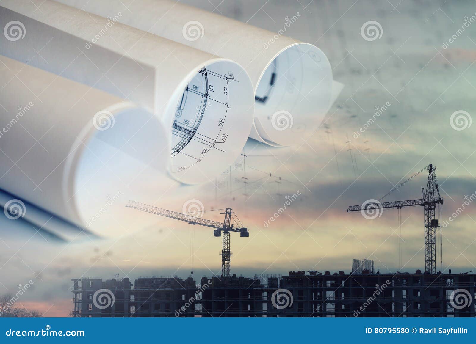 Collage Construction Site Stock Photography | CartoonDealer.com #34986902