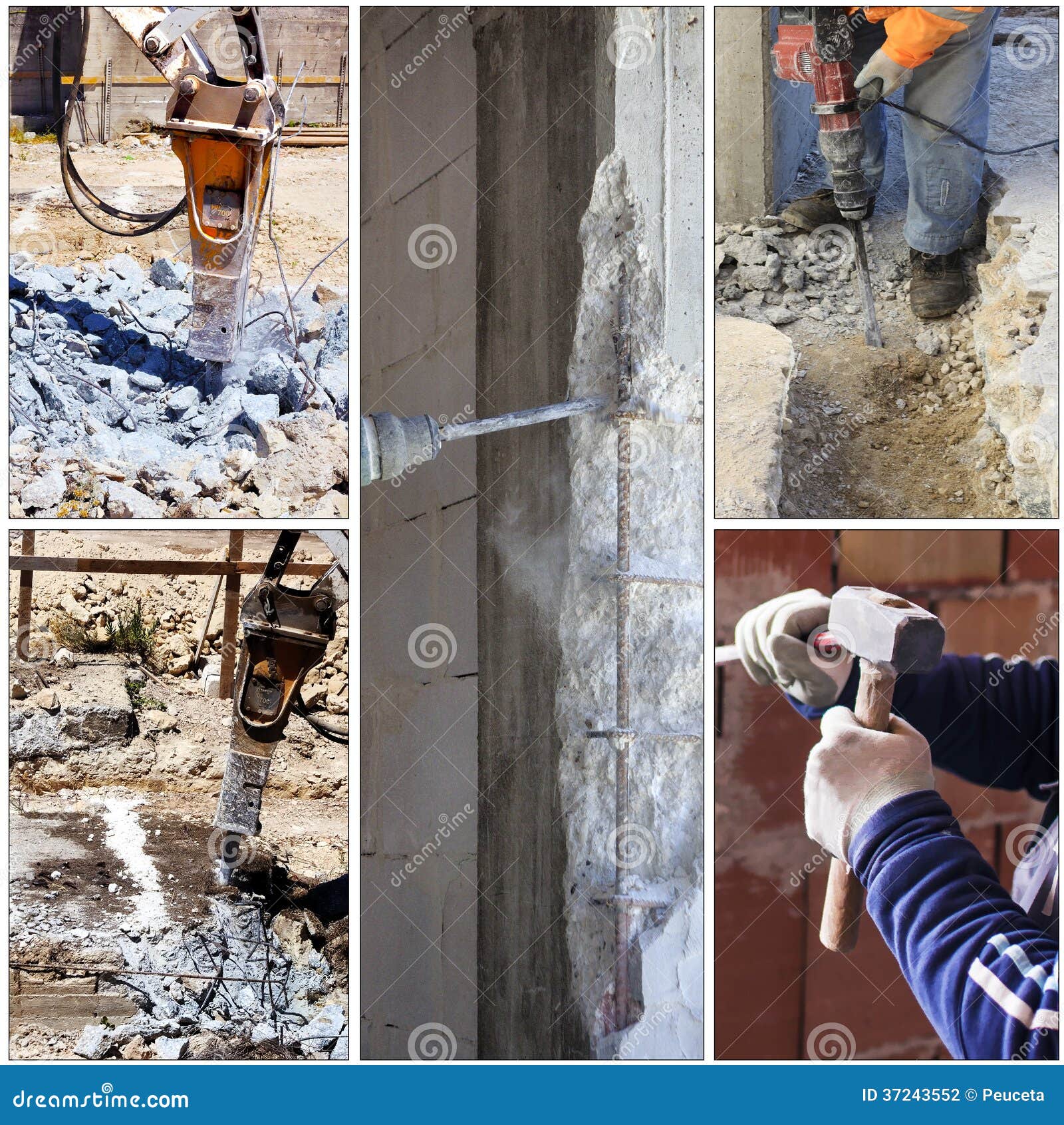 Collage Construction Site Stock Photography | CartoonDealer.com #34986902