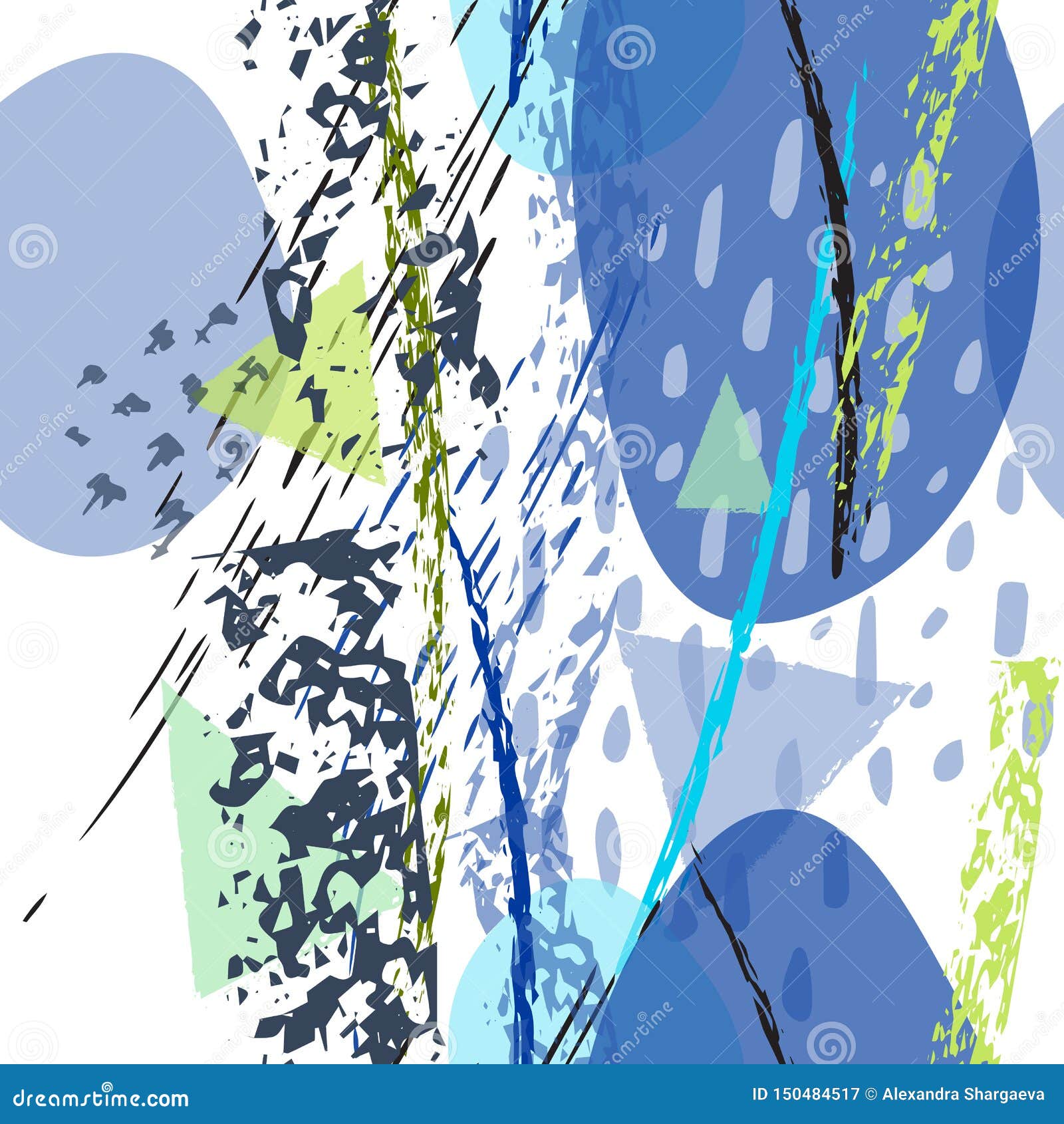 Collage Contemporary Textures. Artistic Modern Stock Vector ...